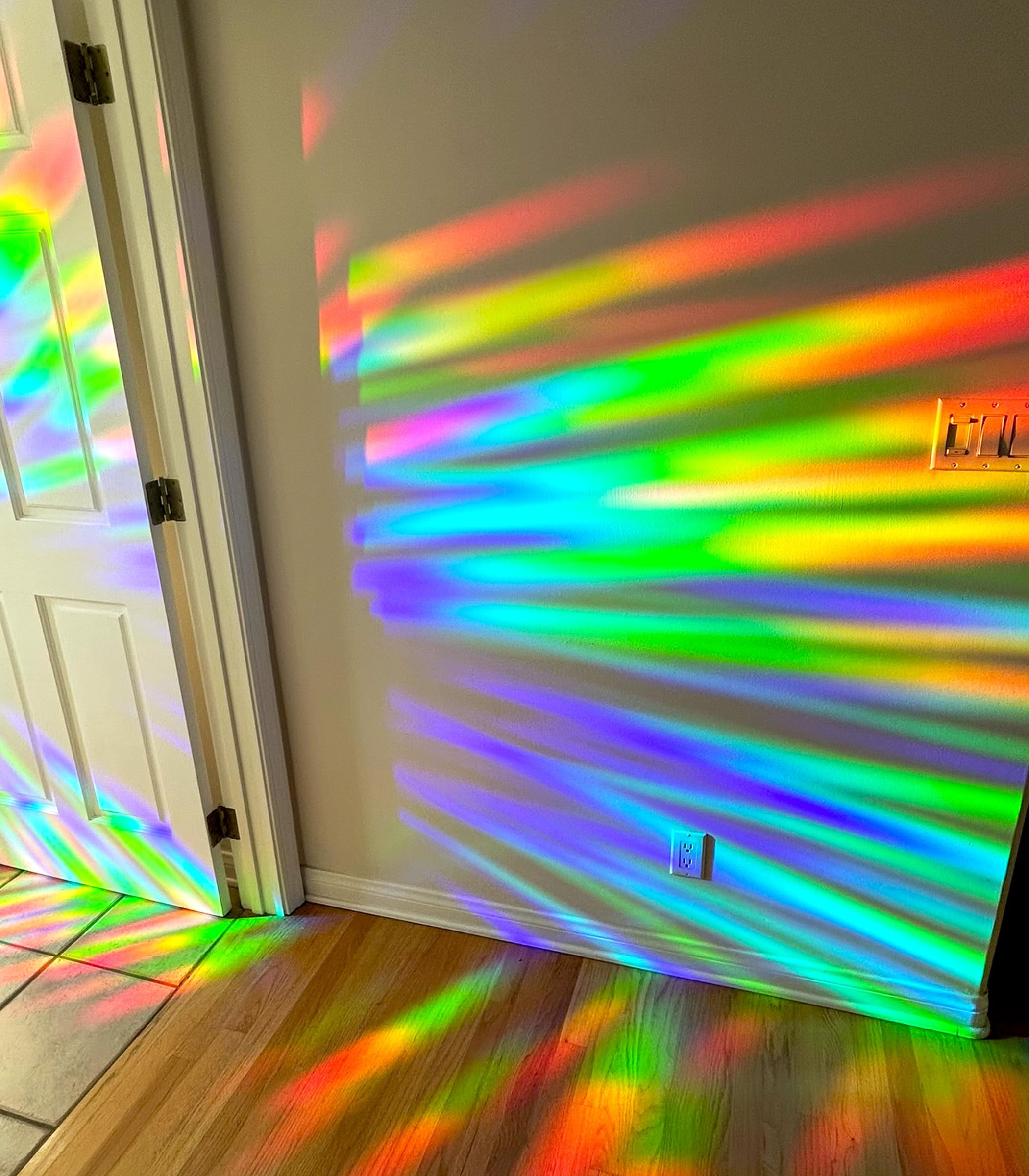 - Suncatcher Window Film Diffraction Stained GlCling Holographic ...