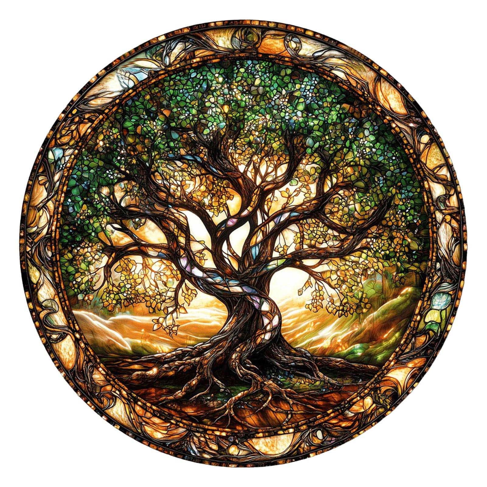 Suncatchers for Windows Hanging,ARTS Family Tree Wall Decor Tree of ...