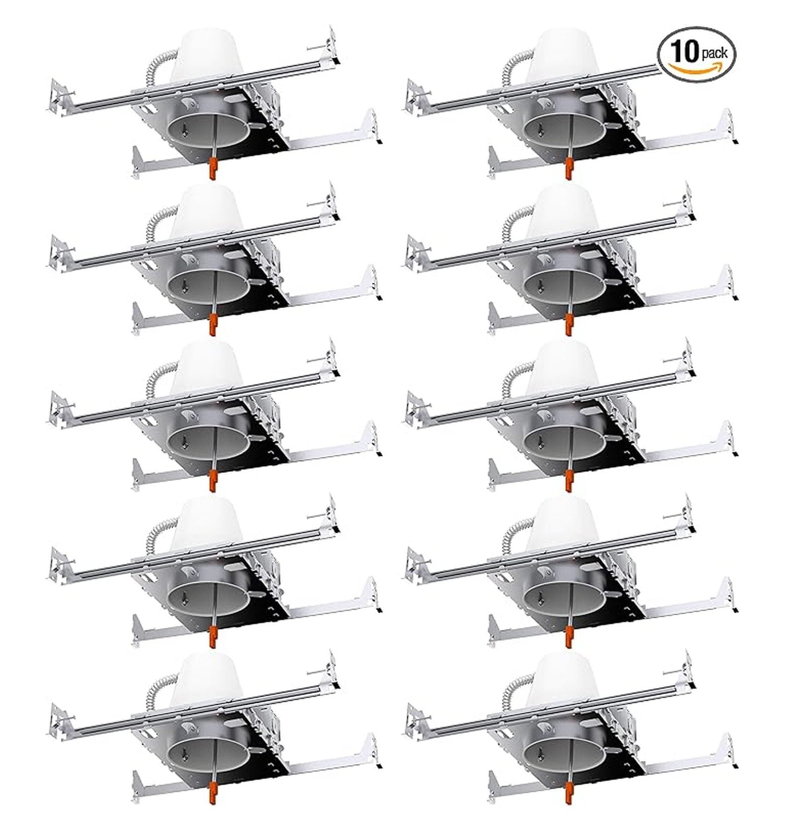 Sunco 10 Pack 4 Inch Can Lights Housing New Construction, Recessed Can ...