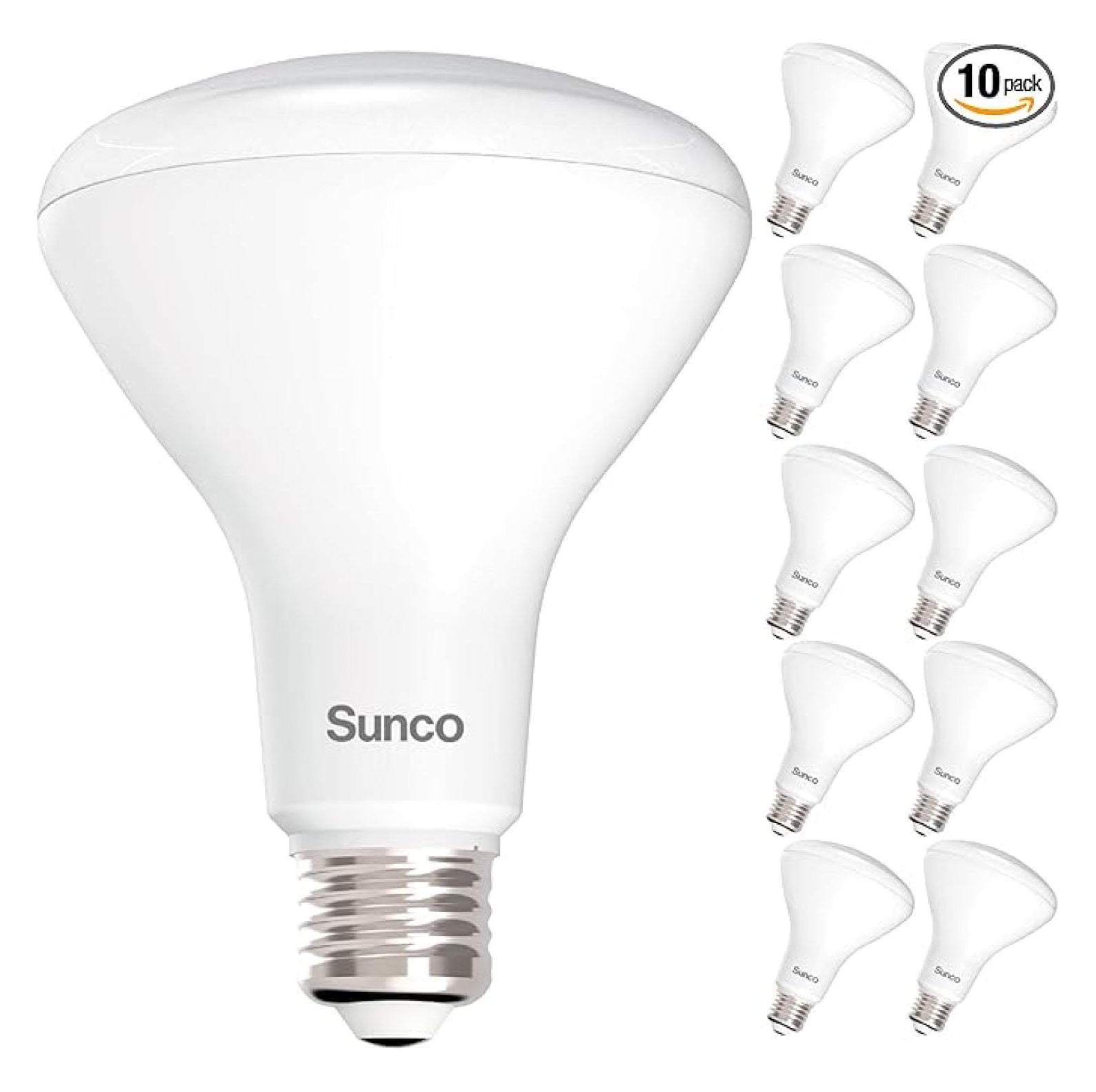 Sunco 10 Pack BR30 Light Bulbs LED, Recessed Can Light Bulbs, Indoor ...