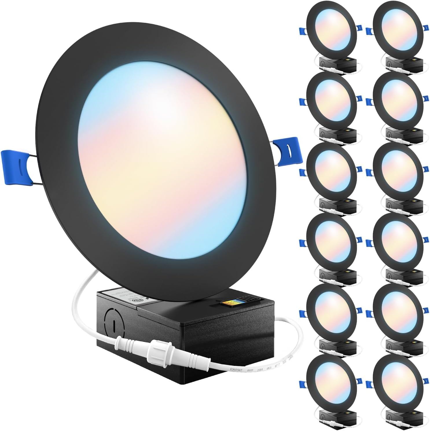 Sunco 12 Pack 6 Inch Ultra Thin LED Recessed Ceiling Lights Slim ...