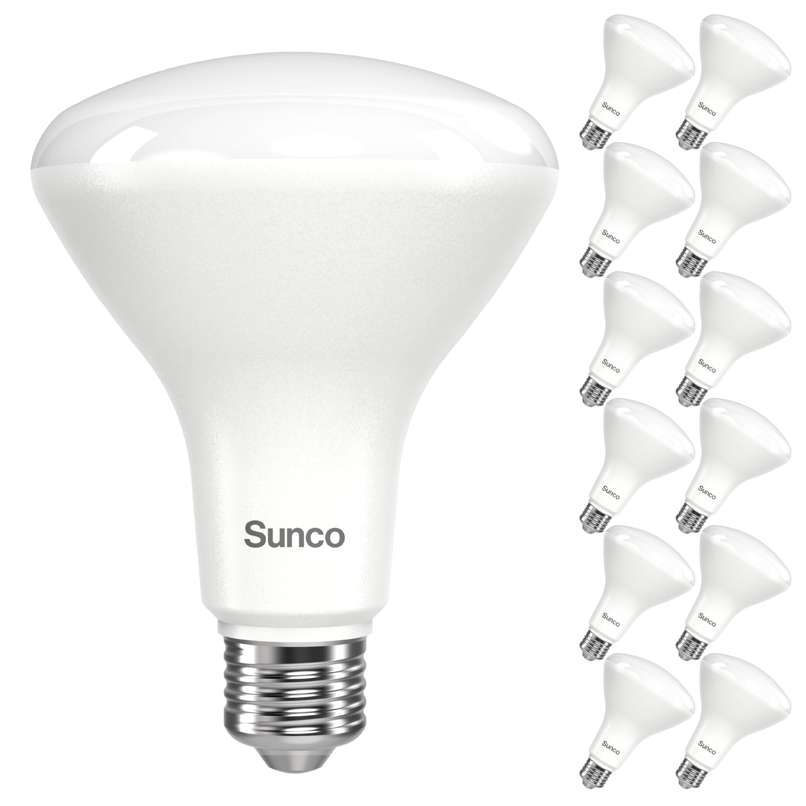 Sunco 12 Pack BR30 LED Bulbs, High Output 1200 Lumens, Indoor Flood ...