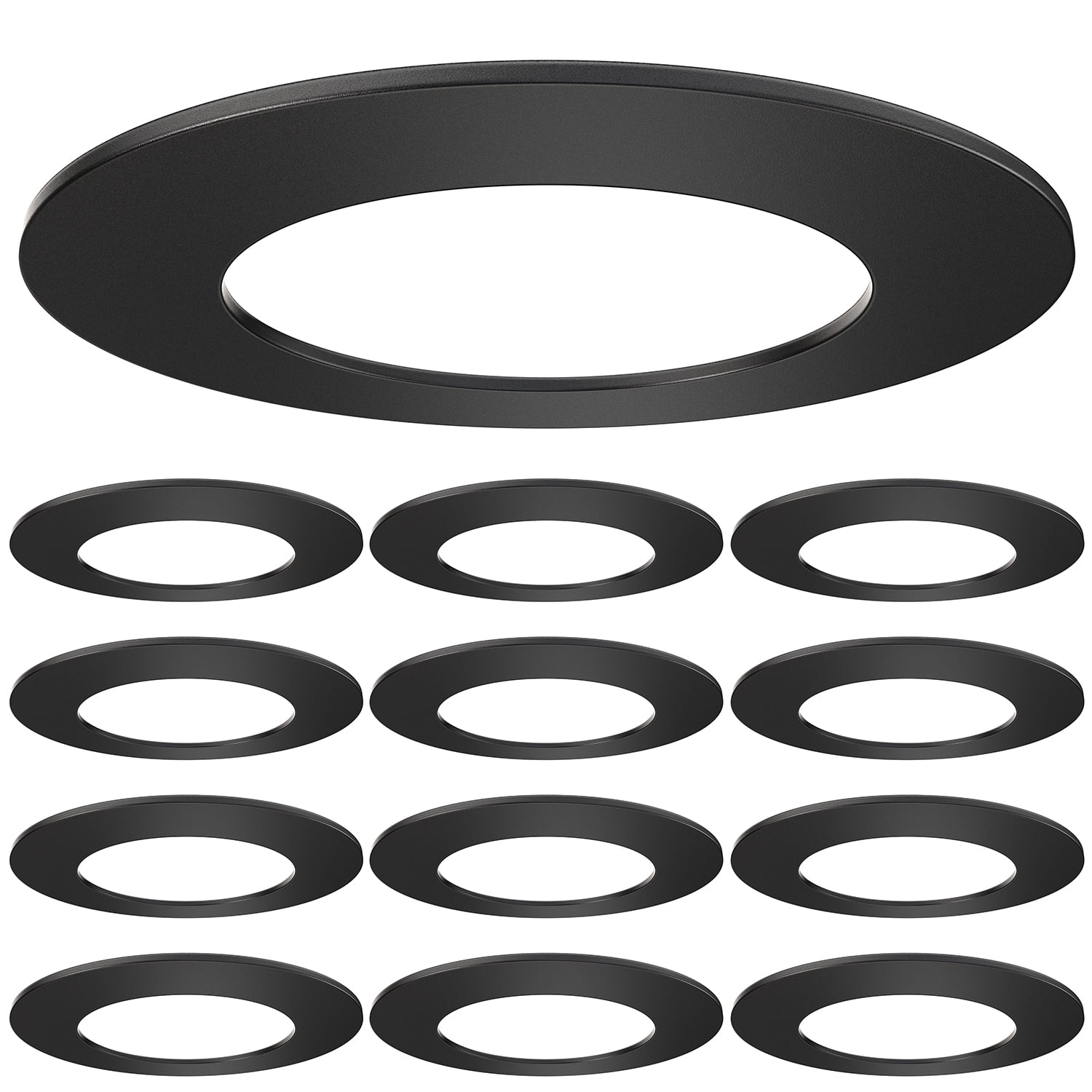 Sunco 12 Pack Goof Rings for 4 Inch Recessed Lights, Can Light Trim ...