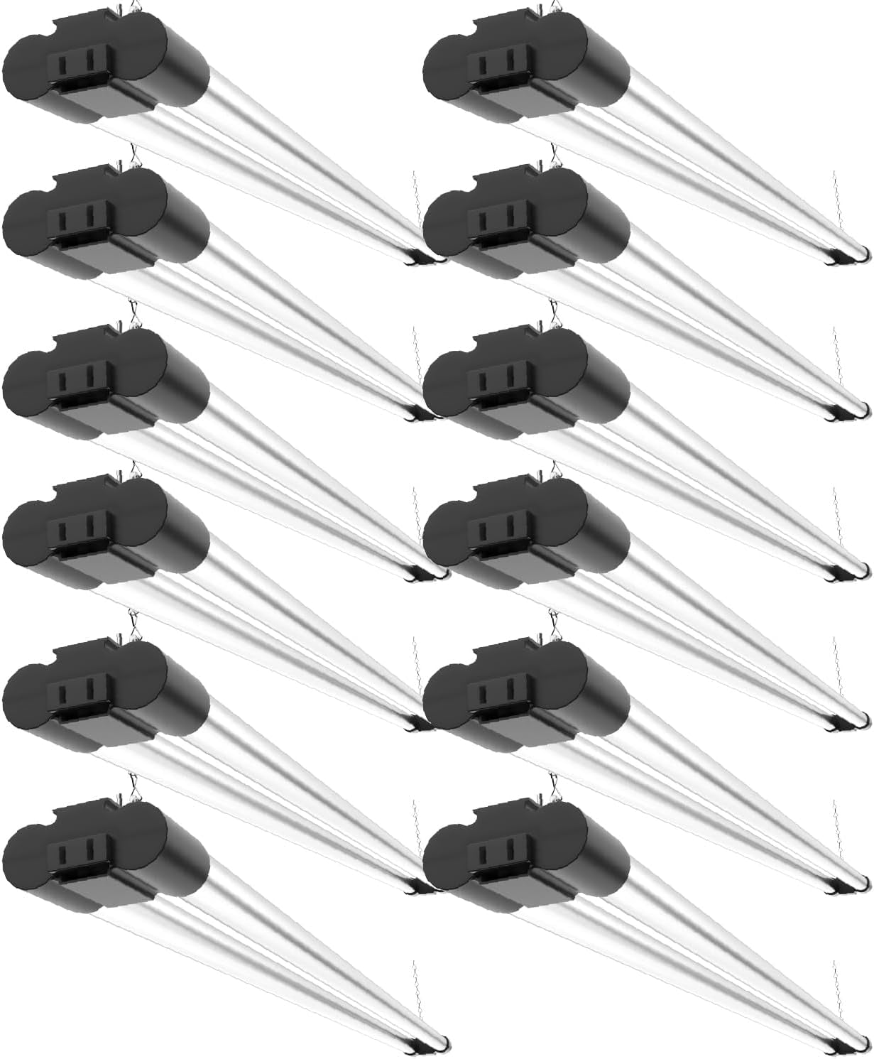 Sunco 12 Pack Linkable LED Utility Shop Light, 4500 LM, 5000K Daylight ...