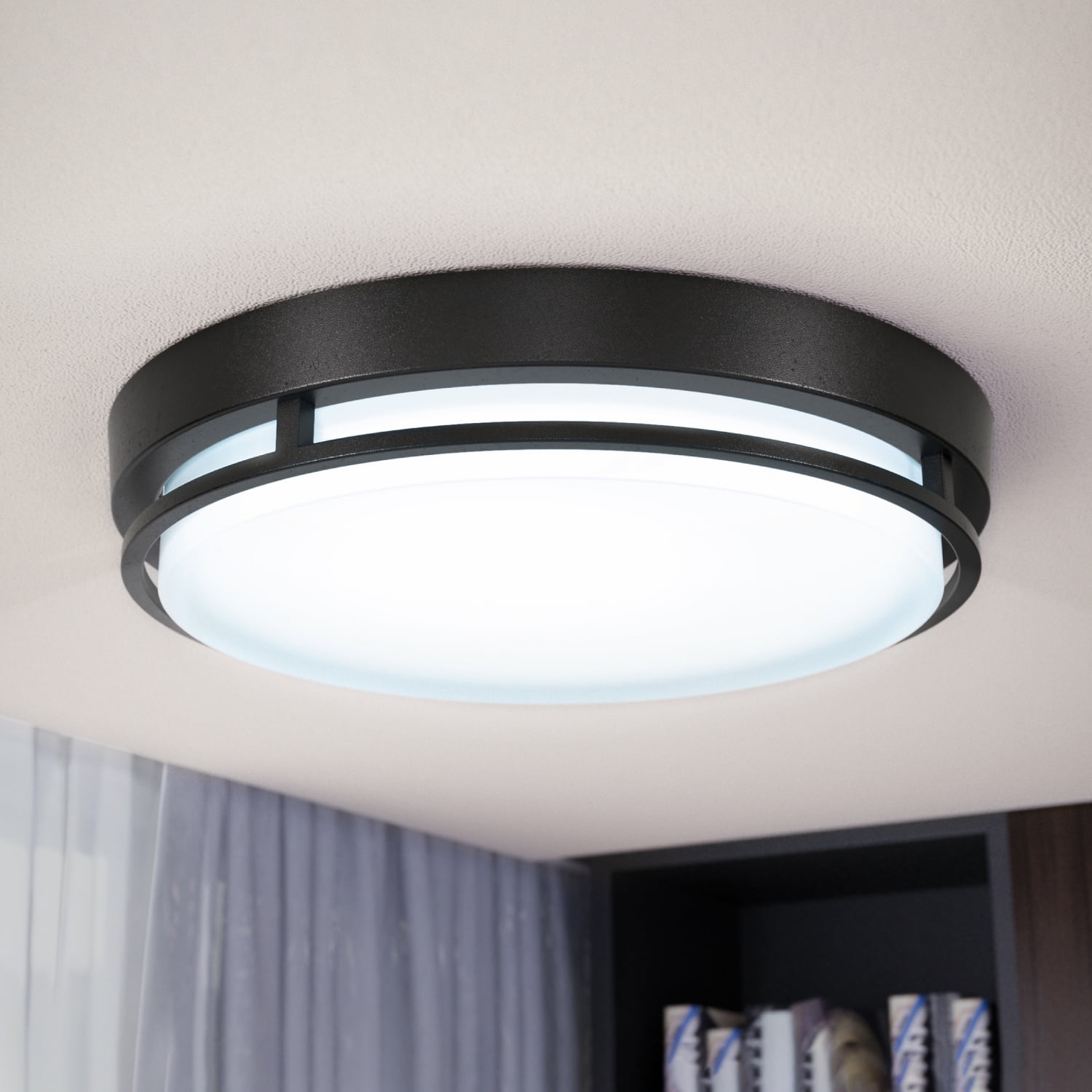 Sunco 16 Inch LED Ceiling Mount Light Fixture, Close to Ceiling Round ...