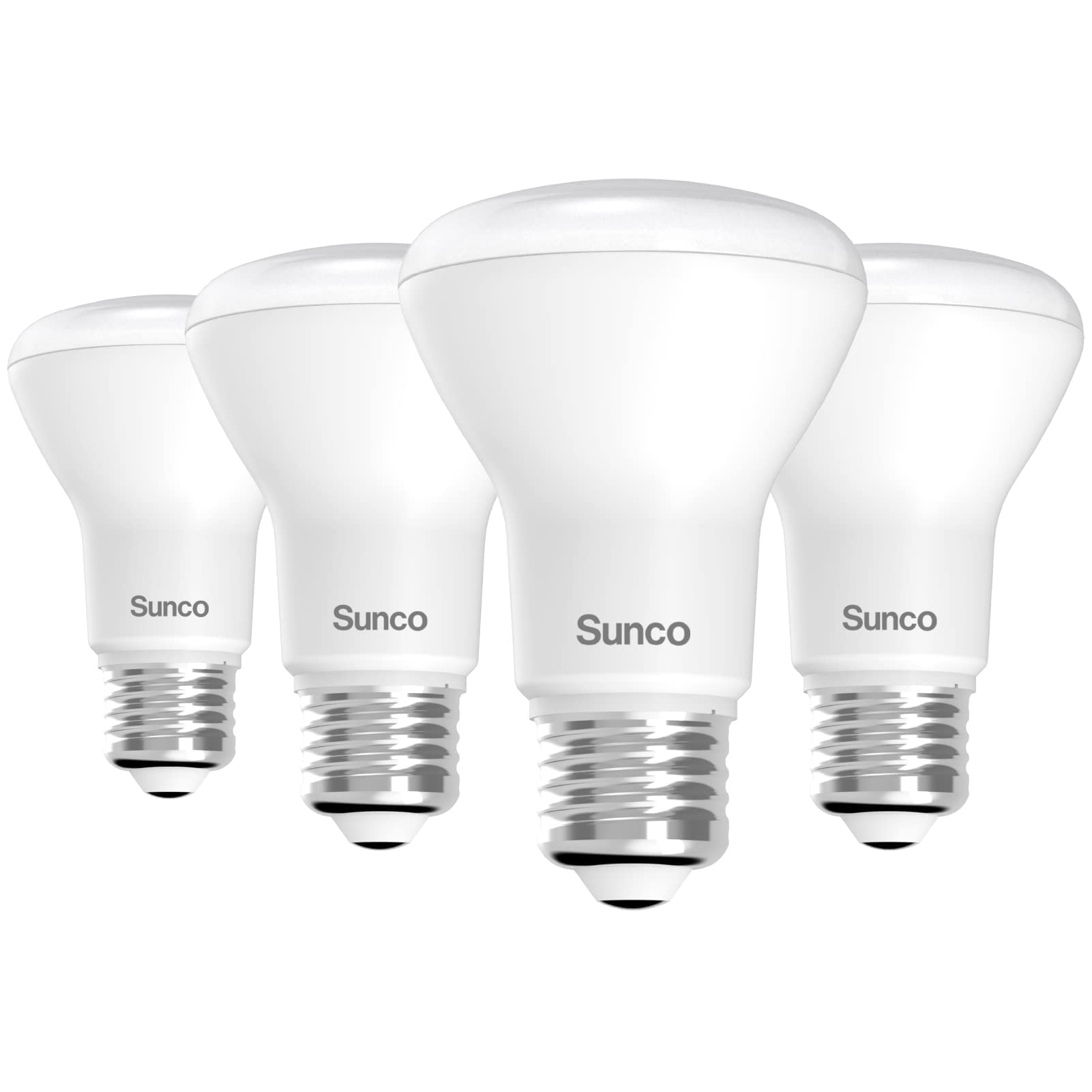Sunco 4 Pack BR20 LED Bulbs Indoor Flood Light R20 Dimmable CRI93 3000K ...