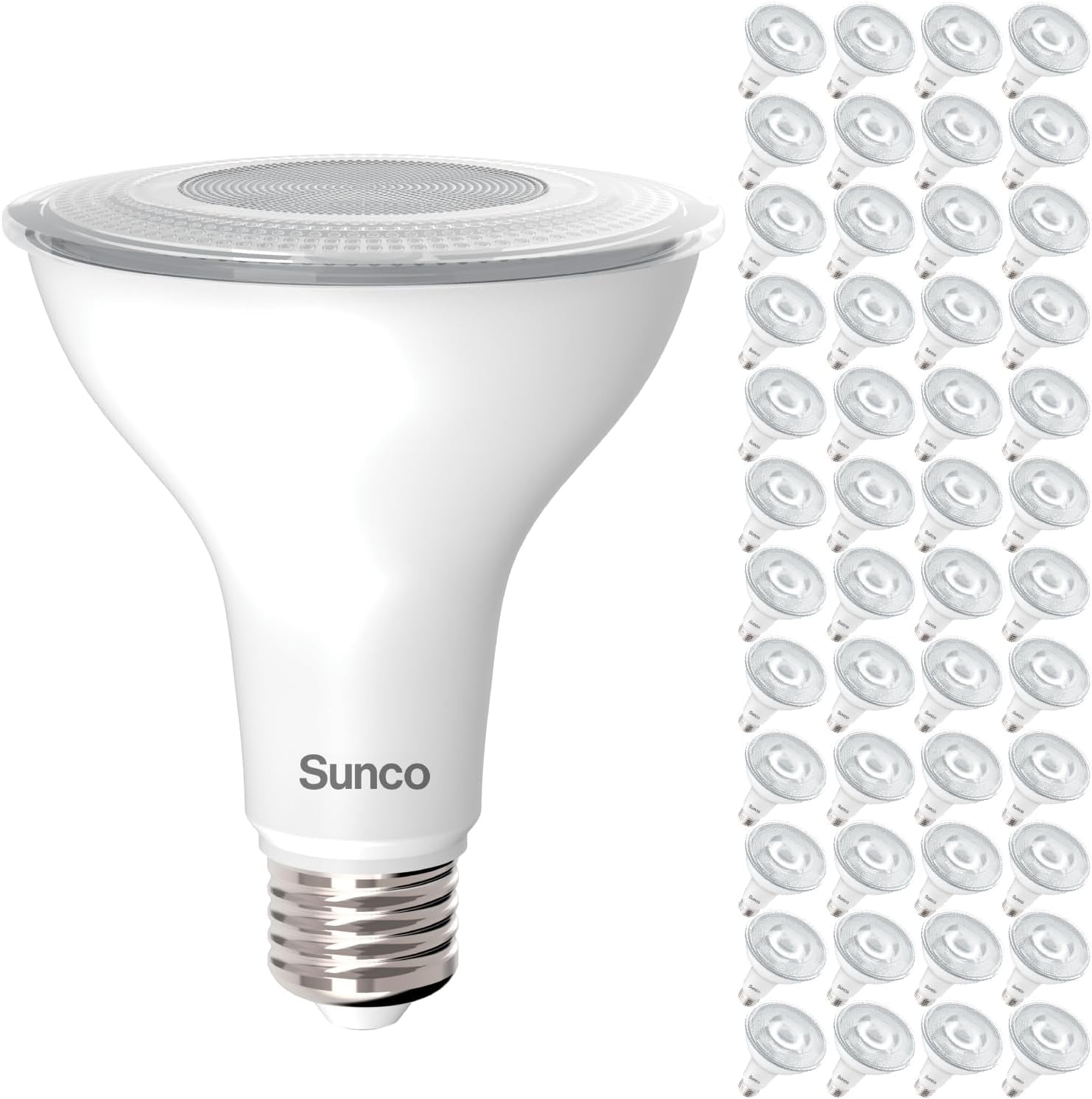 Sunco 48 Pack PAR30 LED Bulbs, 1200 Lumens High Brightness Flood Light ...