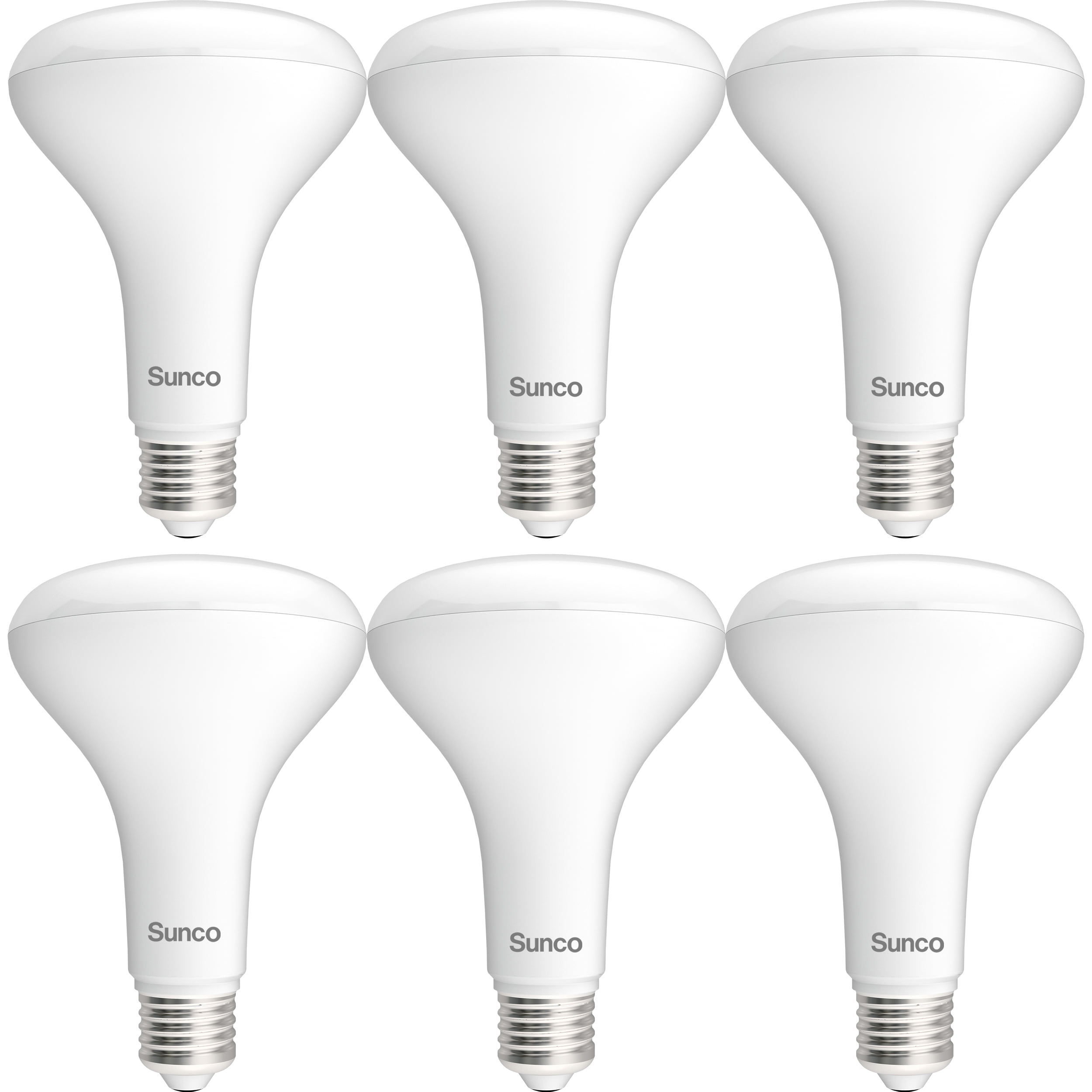 Sunco 6 Pack BR30 LED Bulb, Recessed Can Light Bulbs, Indoor Flood ...