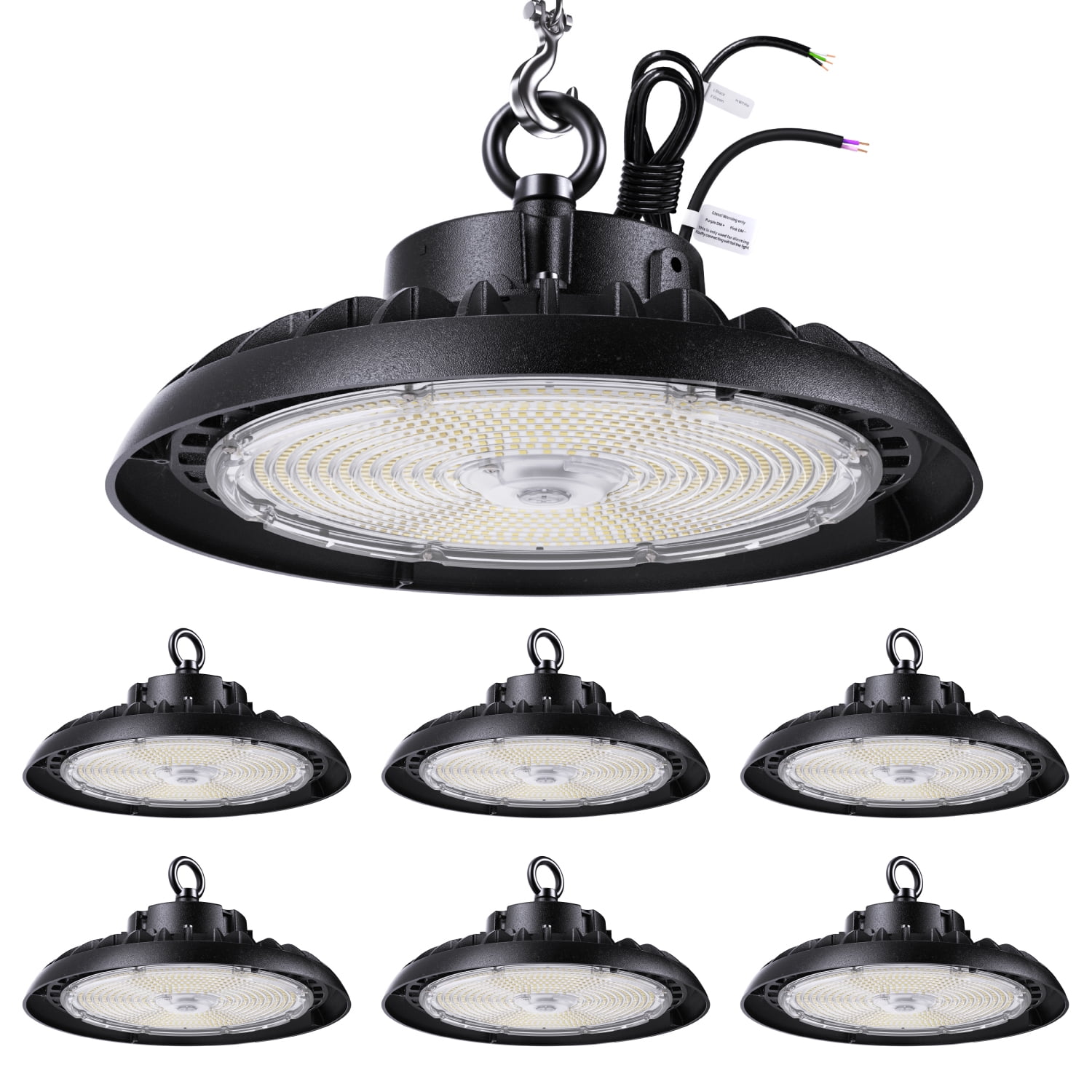 Sunco 6 Pack LED UFO High Bay Light Shop Lights, Commercial Lighting ...