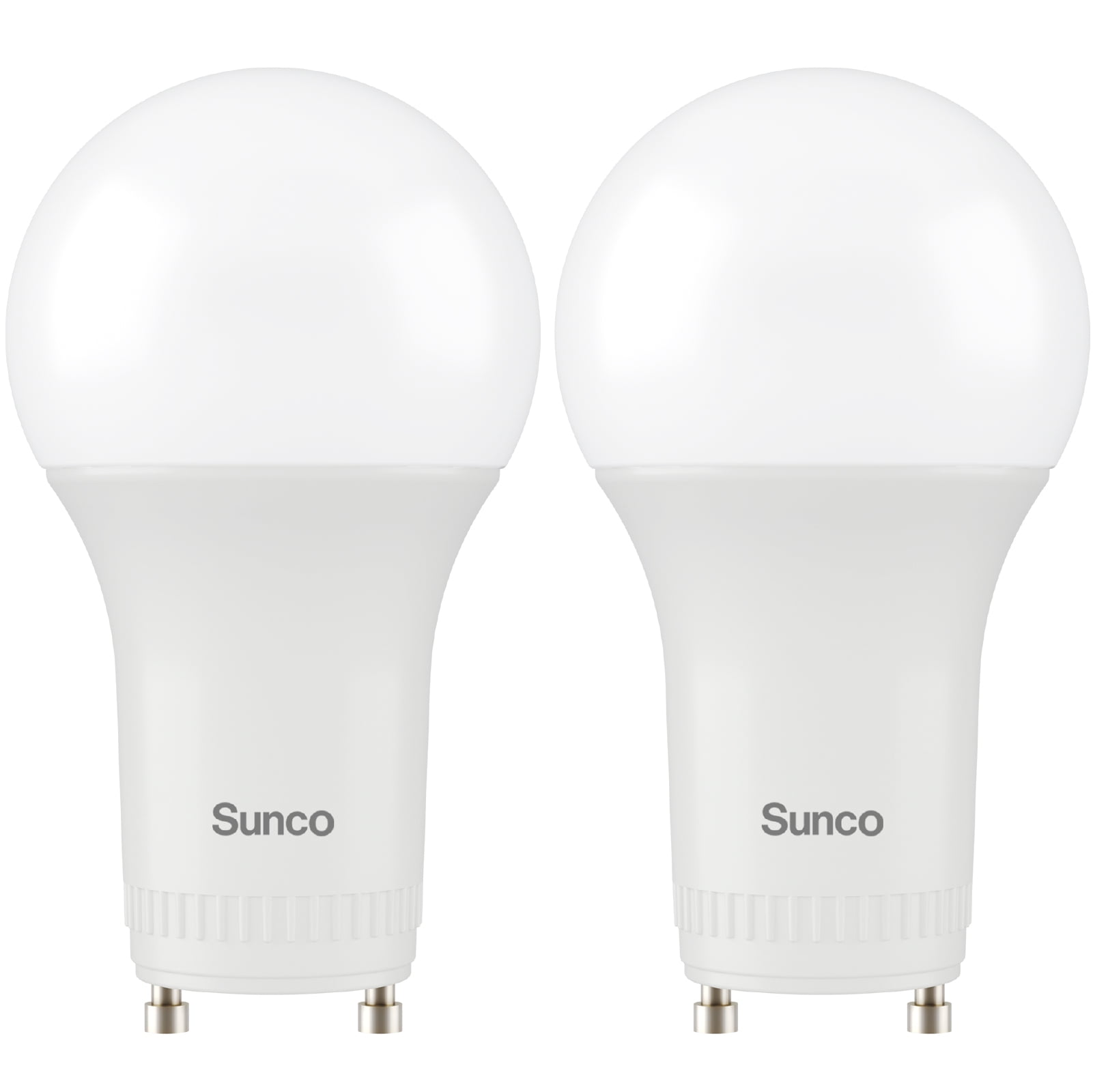 Sunco GU24 LED Bulb A19, 2 Prong Light Bulbs, 800 LM, 9W (60W ...