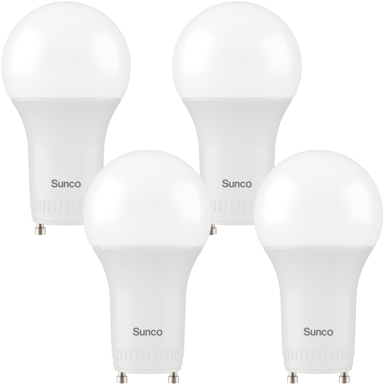 Sunco GU24 LED Bulb A19, 2 Prong Light Bulbs, 800 LM, 9W (60W ...
