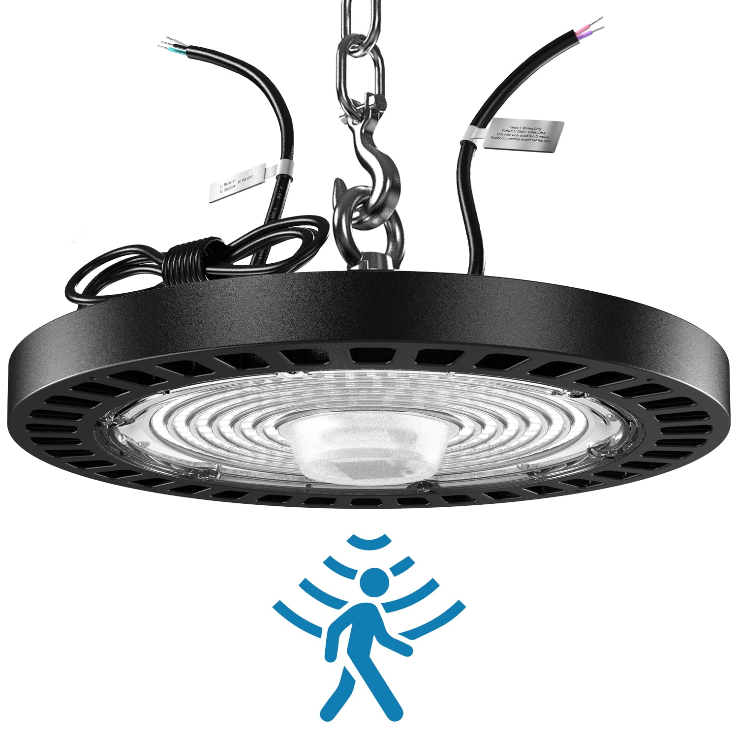 Sunco High Bay LED Shop Light with Motion Sensor, for Garage, Workshops ...