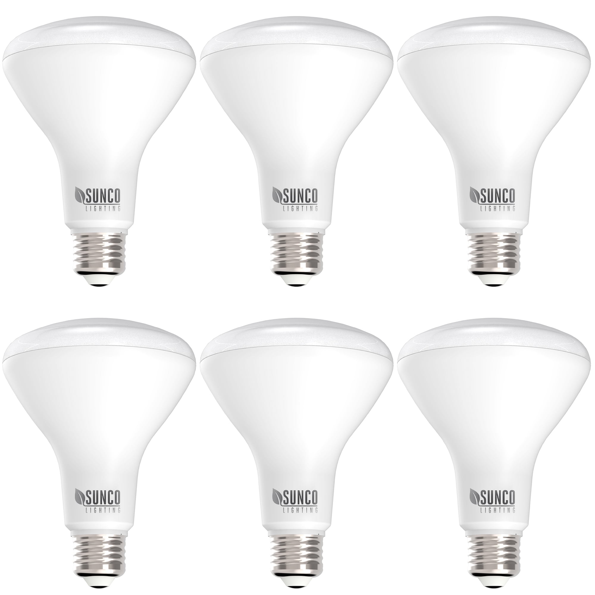 Sunco Lighting 6 Pack BR30 LED Bulb, 11W=65W, 3000K Warm White, 850 LM, E26 Base, Dimmable ...