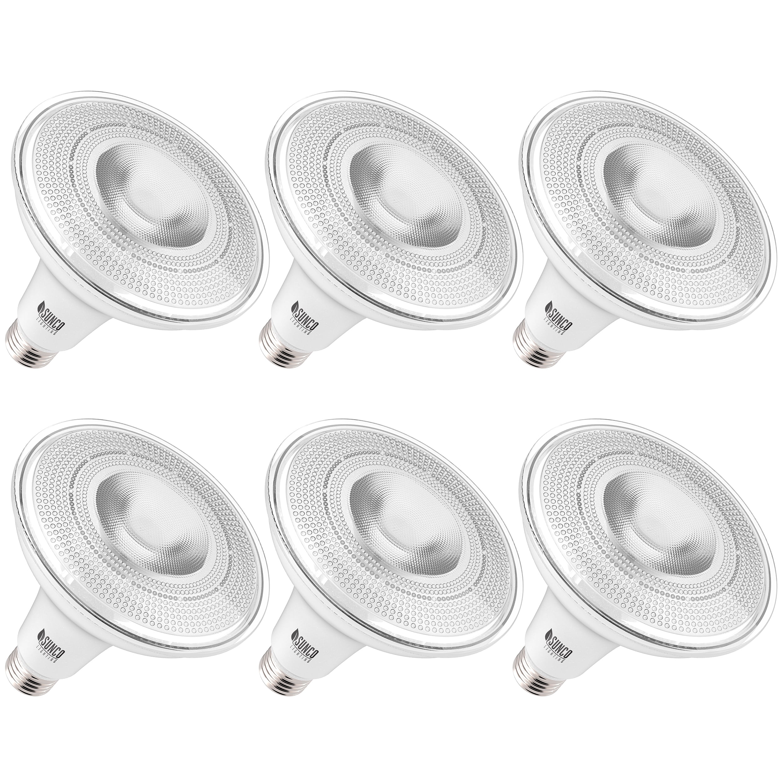 Sunco Lighting 6 Pack PAR38 LED Bulb 13W=100W, 5000K Daylight, 1050 LM ...