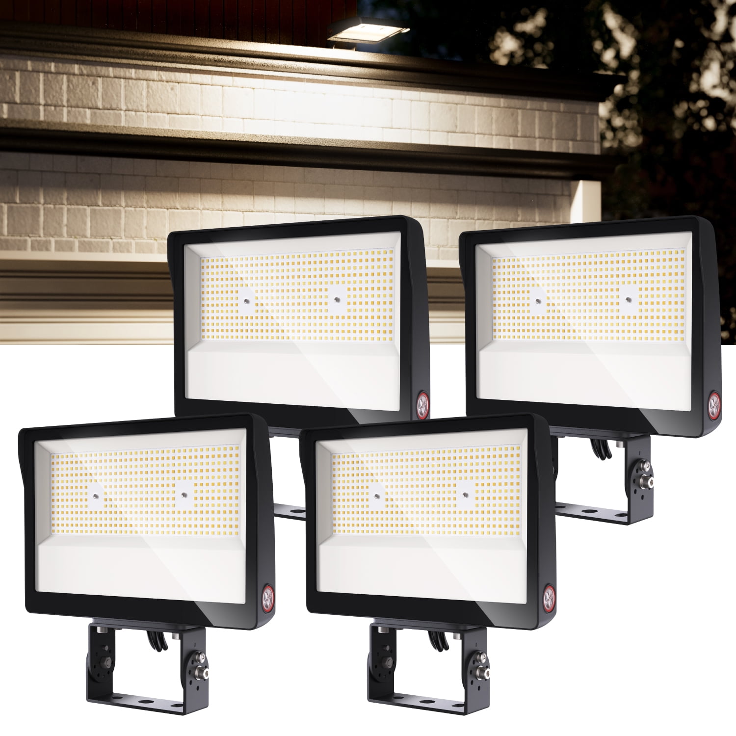 Sunco Outdoor Flood Light LED, Exterior Wall Mount Security, 22500 ...