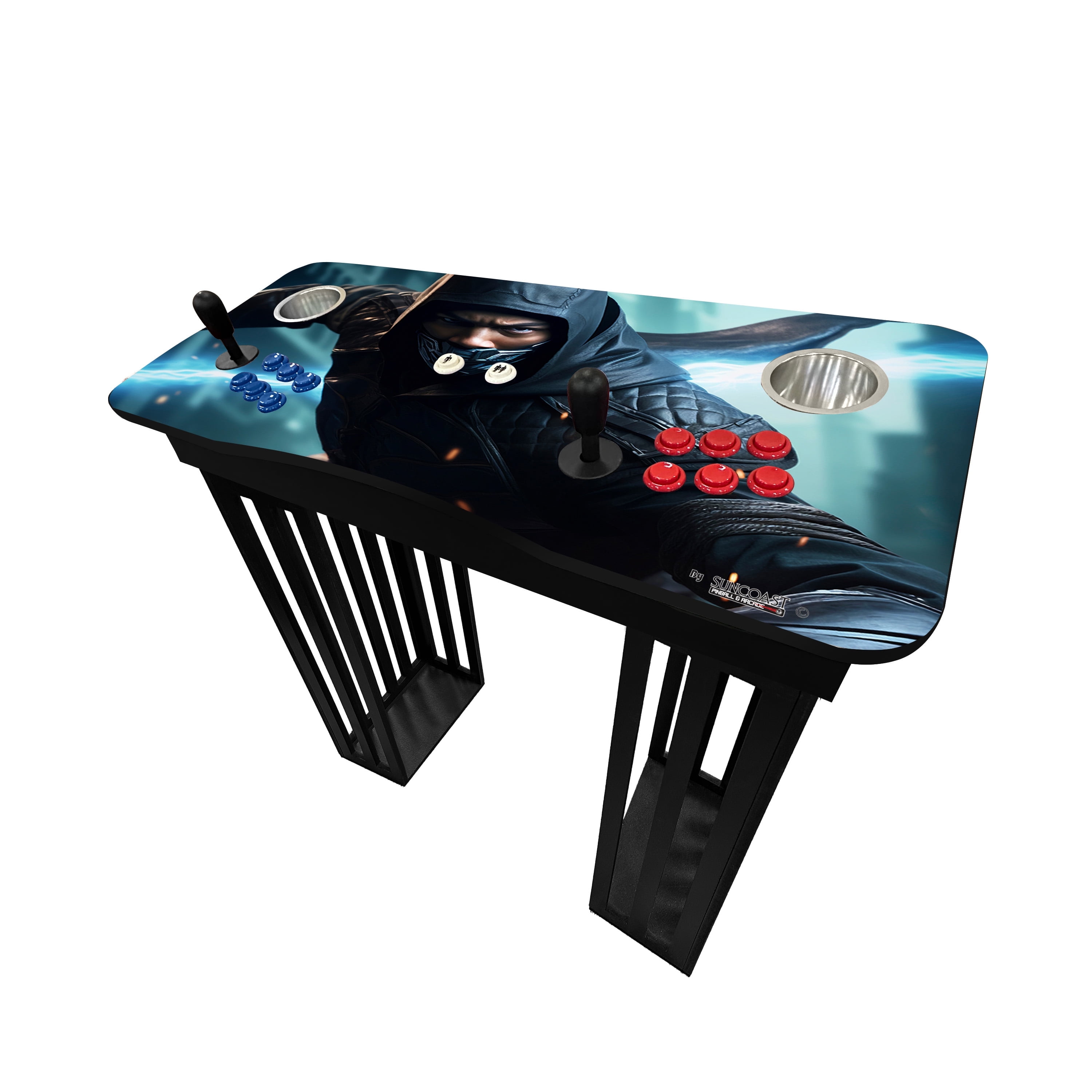 Suncoast Arcade Pedestal Arcade Machine, 5000 Games, Dual Joysticks ...