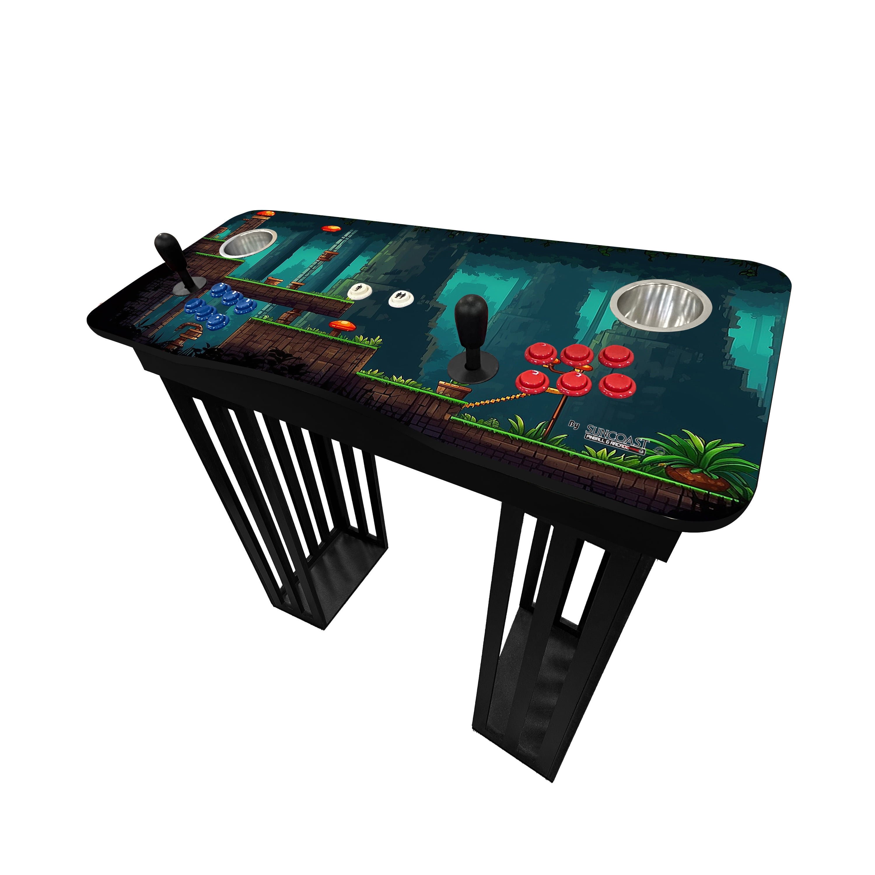 Suncoast Arcade Pedestal Arcade Machine, 5000 Games, Dual Joysticks ...