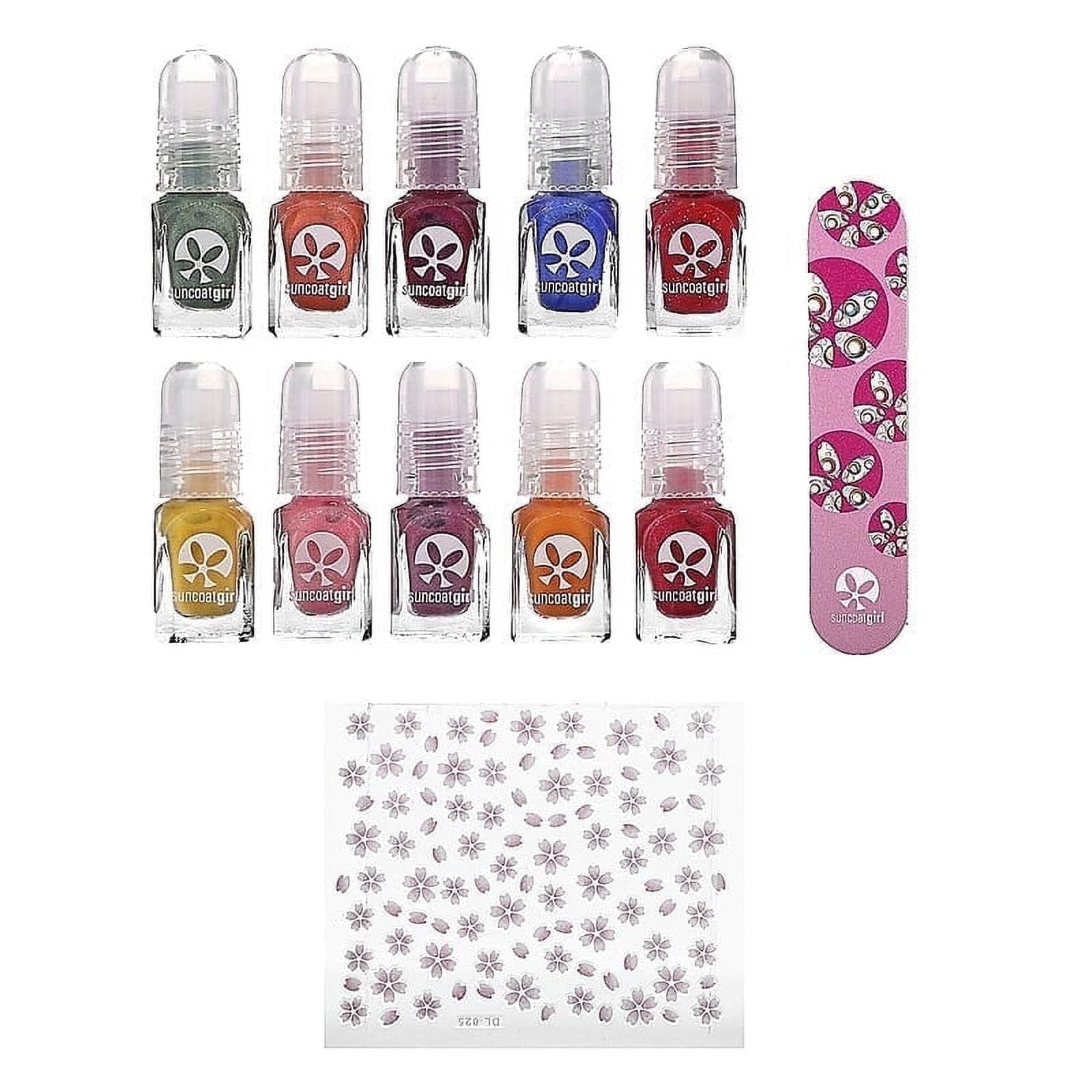 SuncoatGirl, Water-Based Nail Polish Kit, Party Palette, 12 Pieces Pack ...