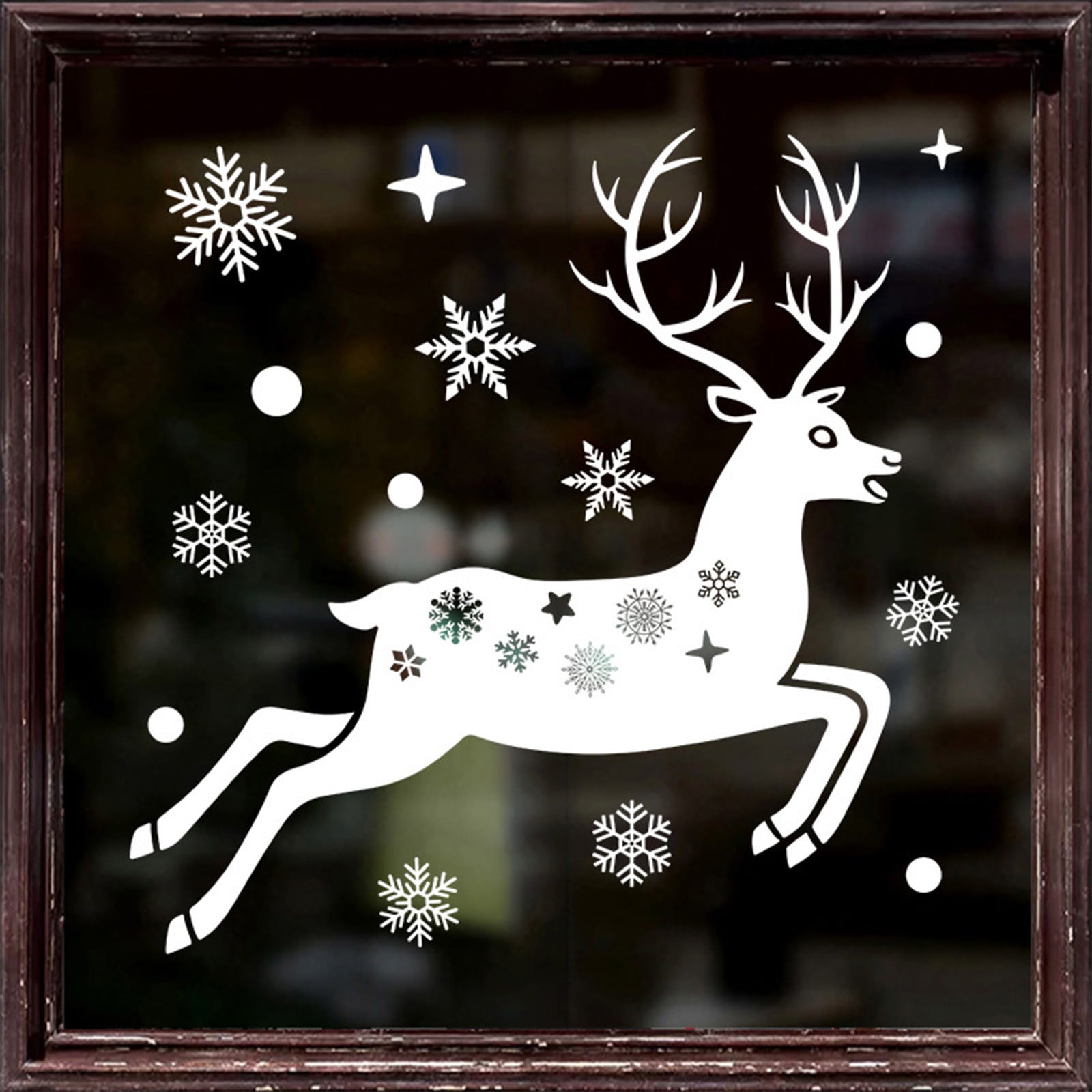 Suncoda Christmas Window Clings for Glass Windows, Christmas Decoration ...