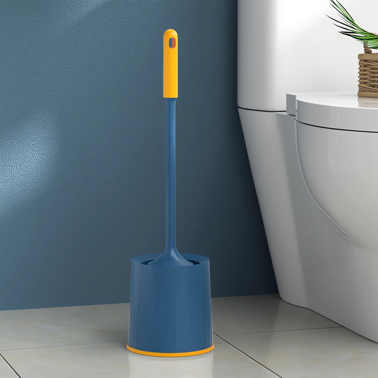 Suncoda Commode Brush, 360 Degree Extended Handle Toilet Brush Bathroom ...