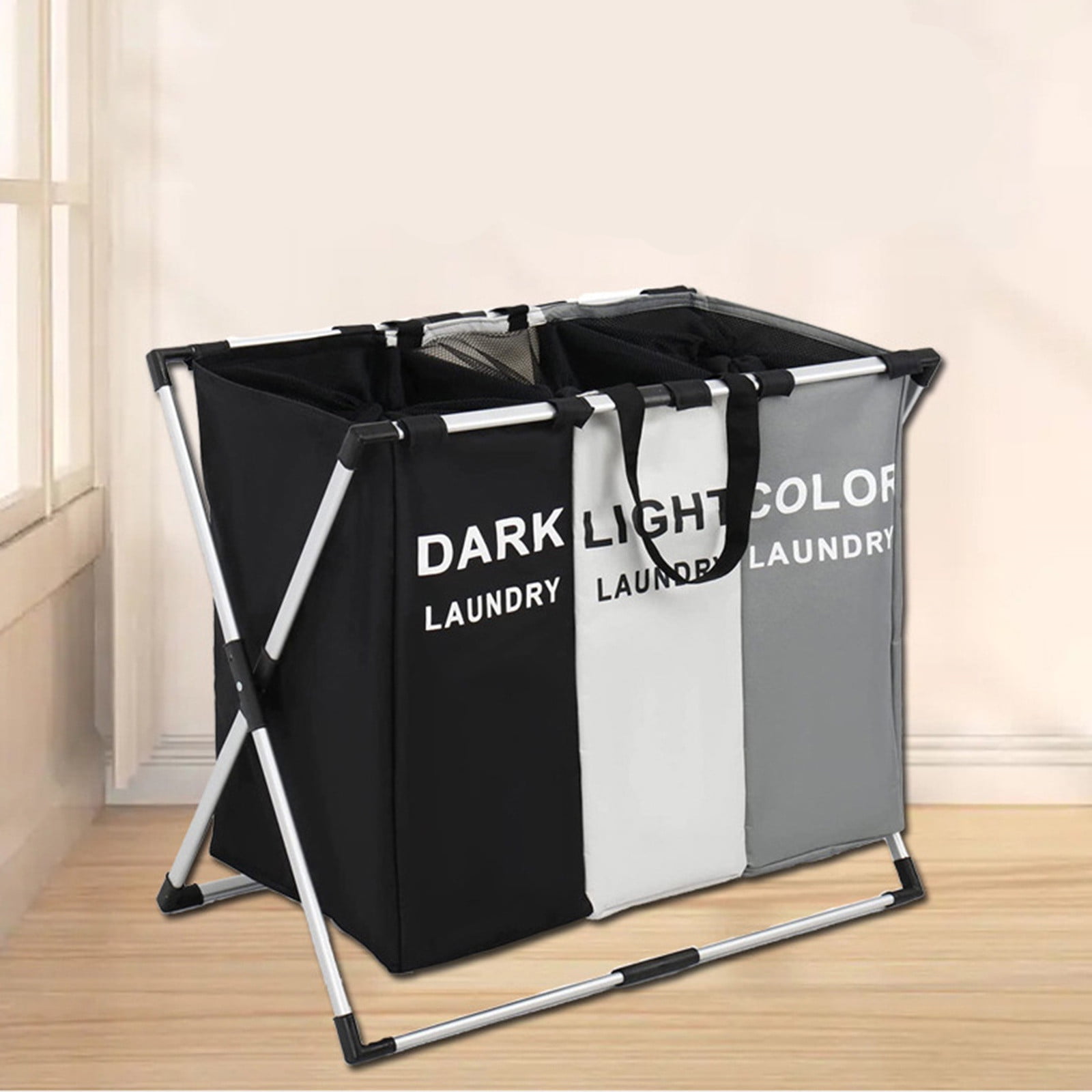 Suncoda Laundry Hamper Laundry Basket Collapsible Mesh Popup Laundry ...