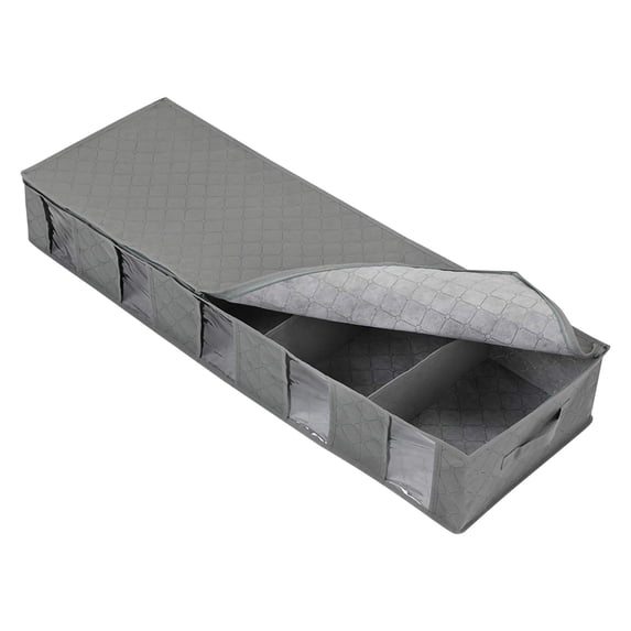Suncoda Storage Bins with Lids, Non-woven Bed Storage Box Closet ...
