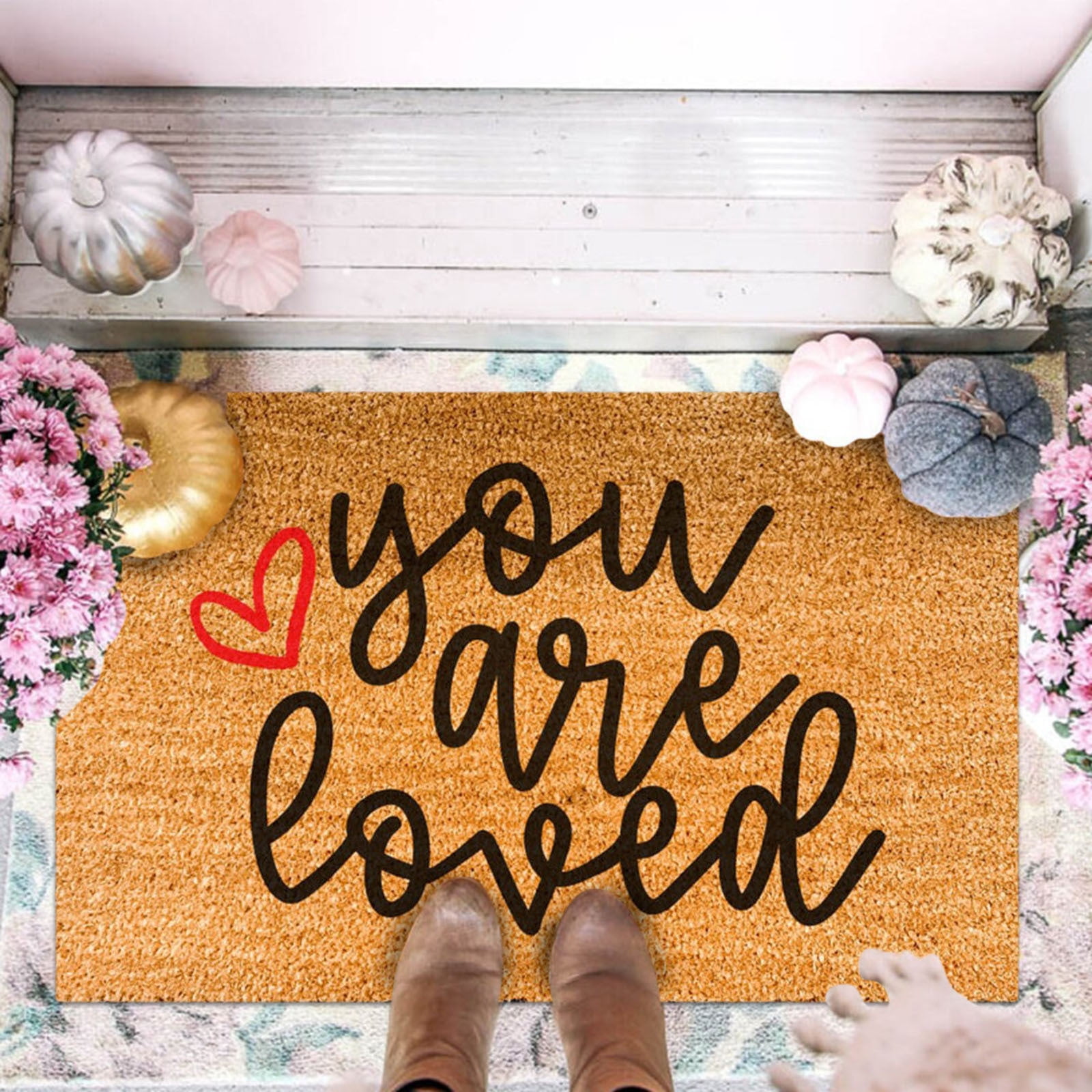 Suncoda Valentines Decorations Bathroom Mat Washable Rug Valentine's ...