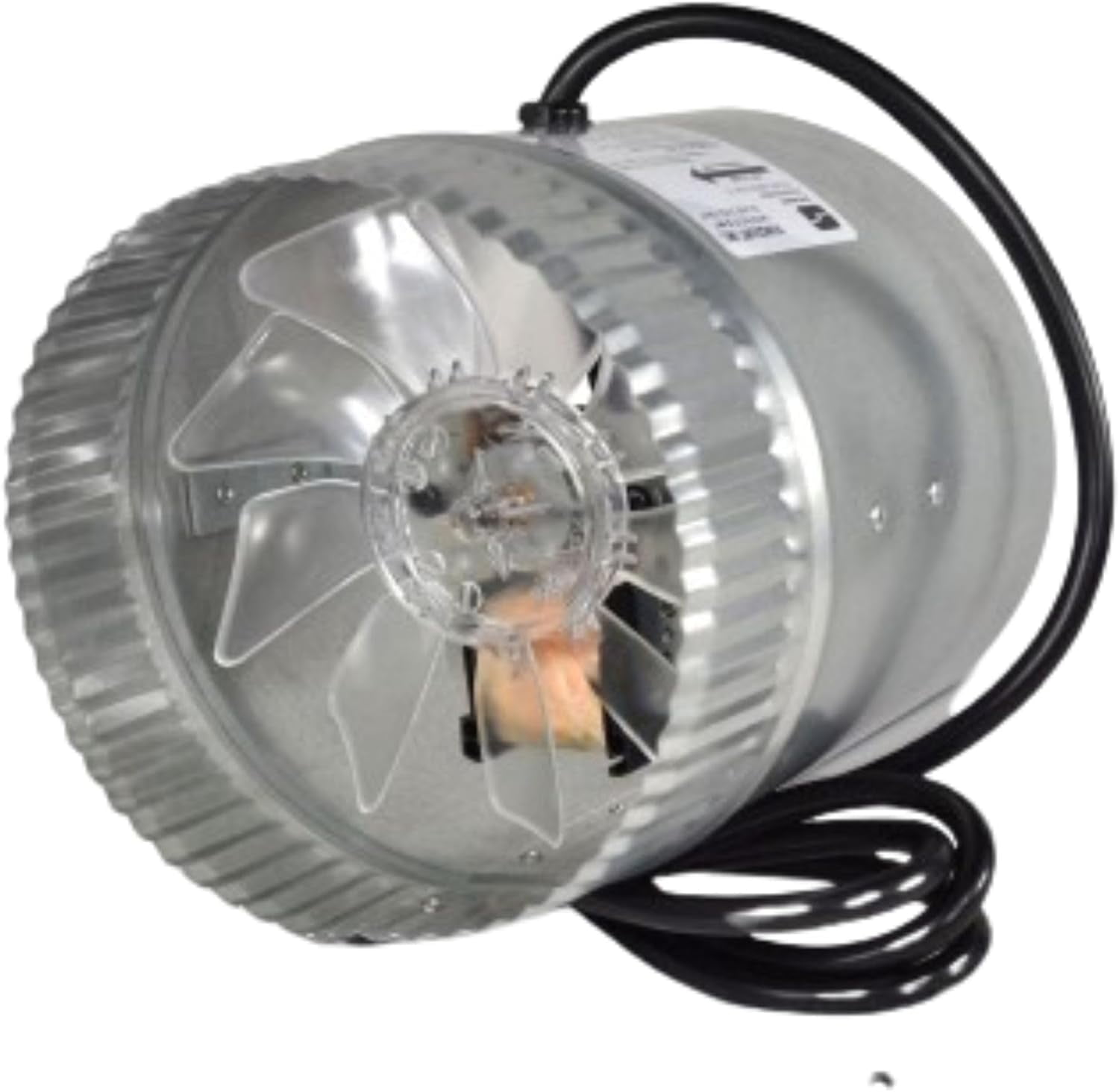 Suncourt 6-Inch Inline Duct Booster Fan — Quiet Single-Speed Inductor ...
