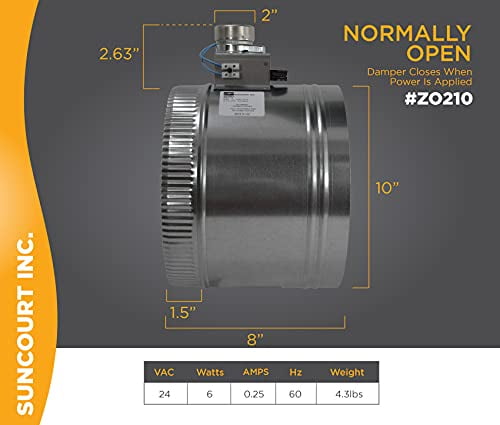 Suncourt ZoneMaster Fully Adjustable Motorized Airflow Control Zone ...