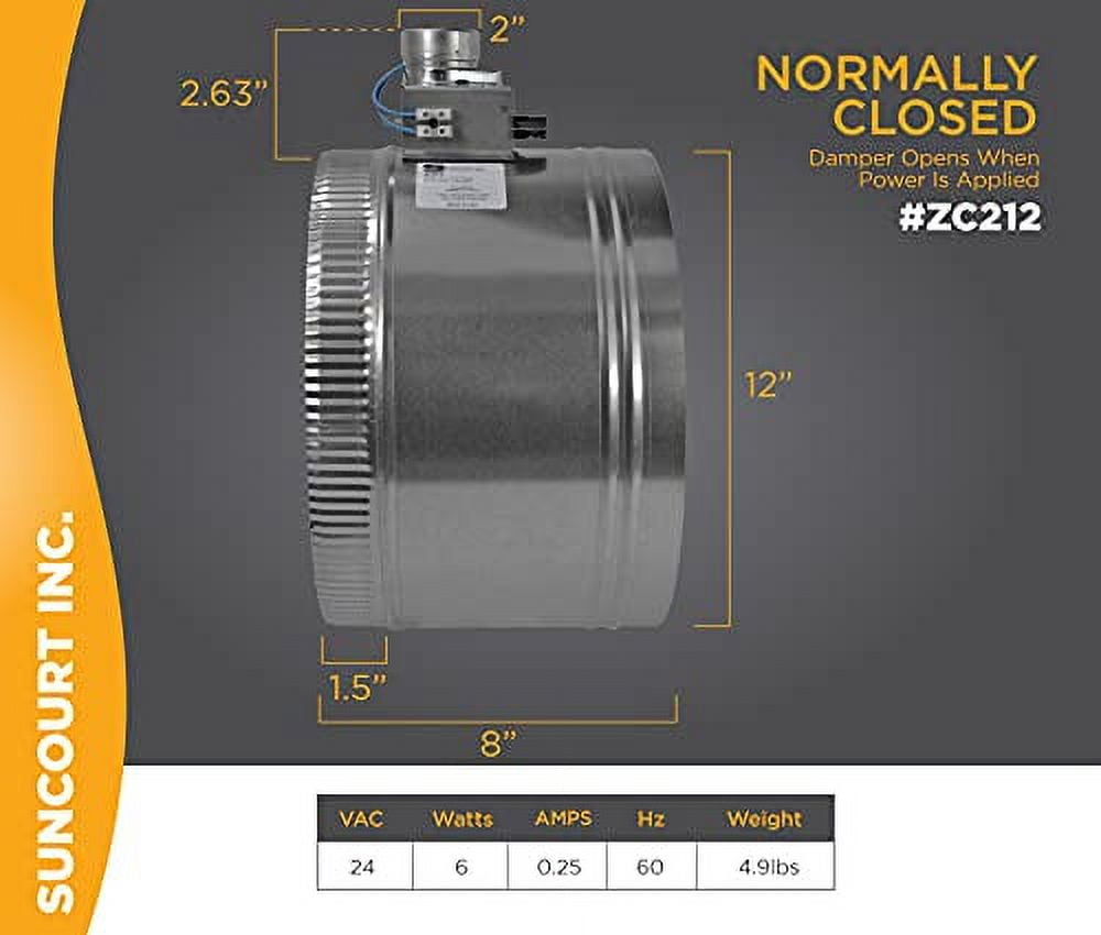 Suncourt ZoneMaster Fully Adjustable Motorized Airflow Control Zone ...