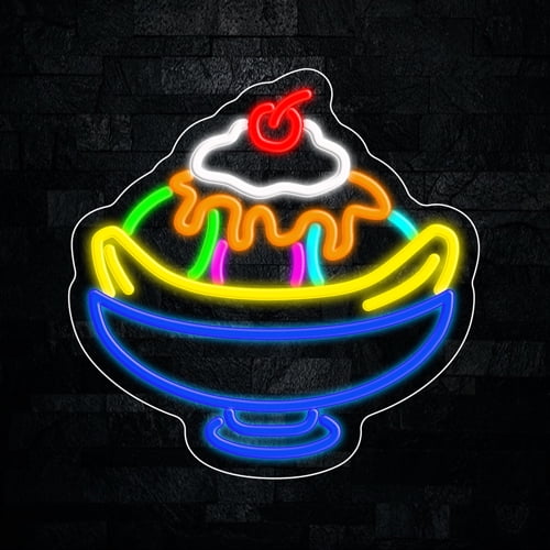 Sundaes Neon LED Sign 14"L x 14"H #32757 - Walmart.com