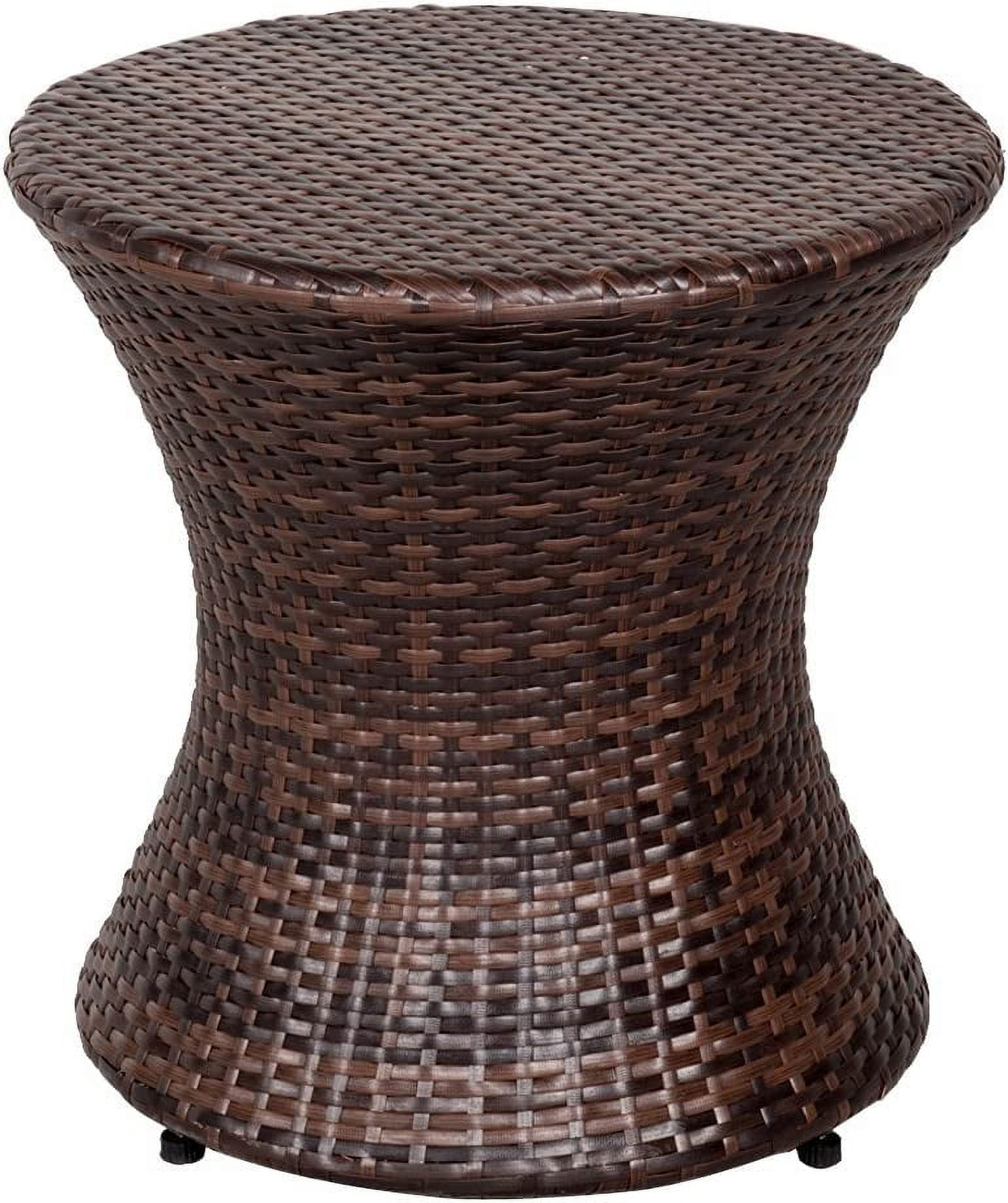 Sundale Outdoor Small Side Table Patio Rattan End Table 20 Inch ...