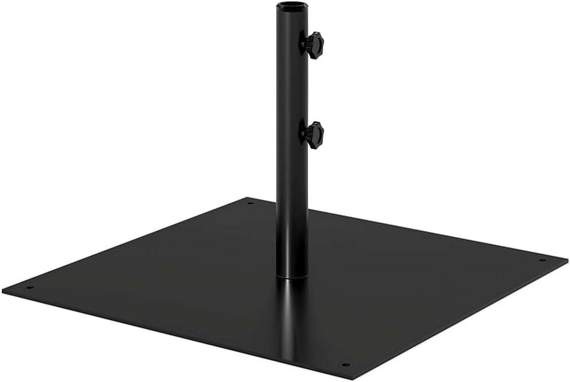 Sundale Outdoor Umbrella Base 40lbs with Stainless Steel Umbrella Tube ...