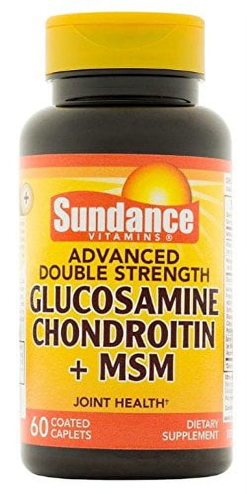 Sundance Advanced Double Strength Glucosamine Chondroitin + MSM Coated Caplets, 60 Ct - Walmart.com
