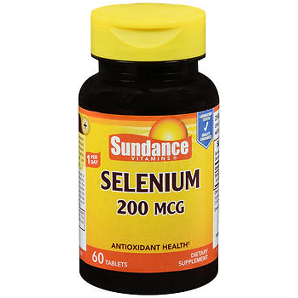 Sundance Selenium Tablets, 200 mcg, 60 Count - Walmart Business Supplies
