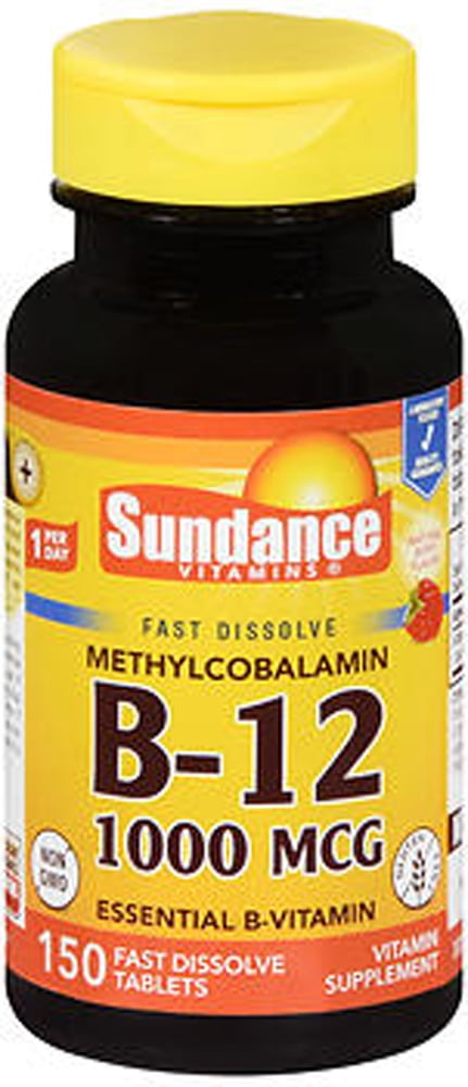 B-12 Methylcobalamin 1,000 mcg | 150 Fast Dissolve Tablets | Natural ...