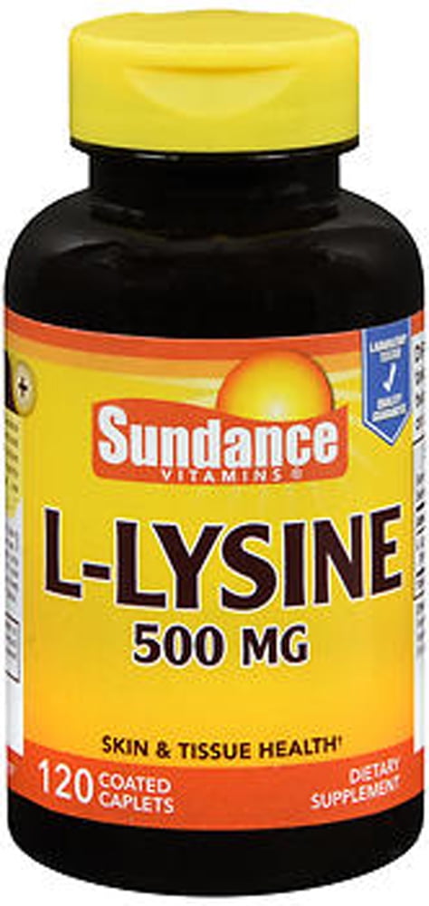Sundance Vitamins L-Lysine 500 mg Supplements, High Potency Tablets ...