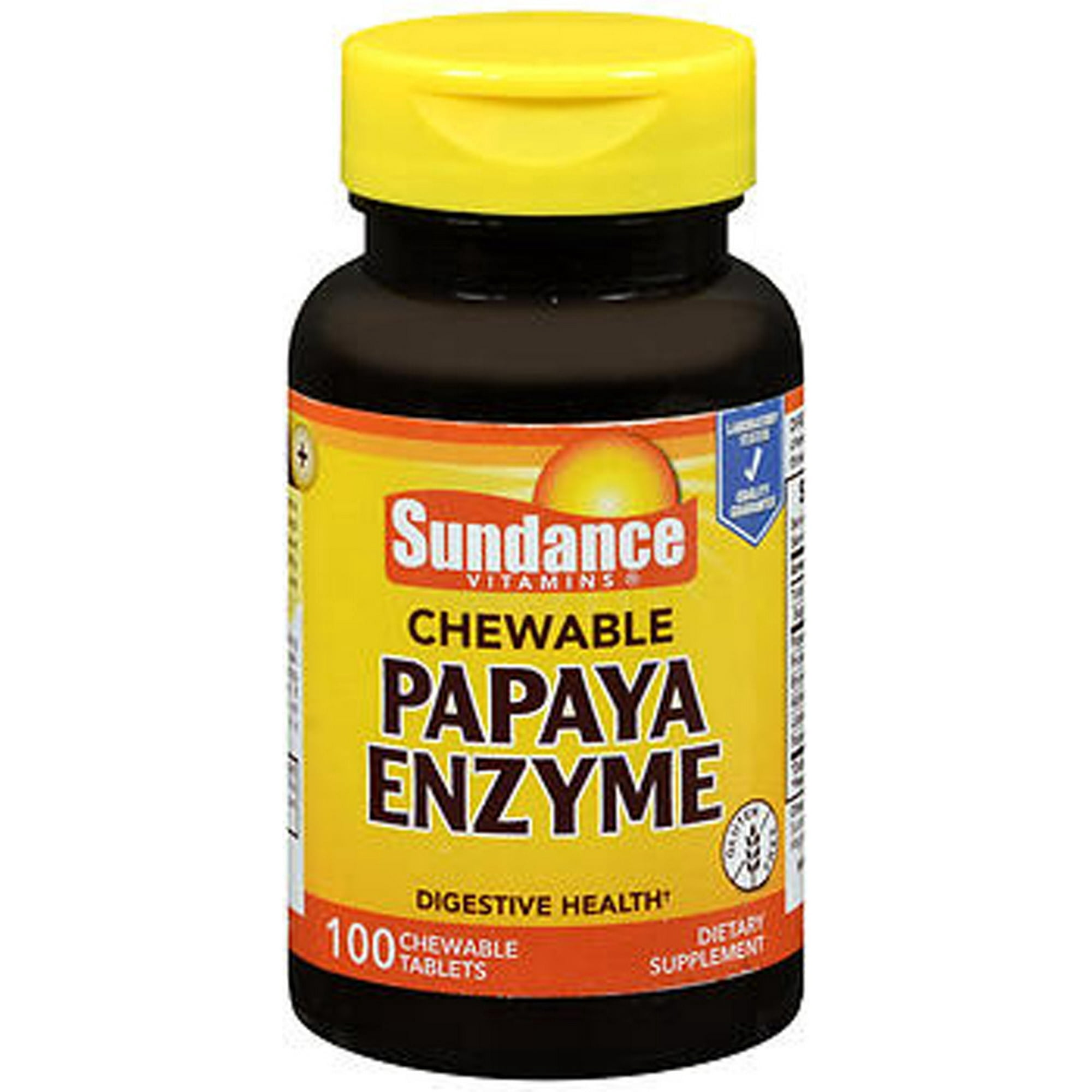 Sundance Vitamins Papaya Enzyme Digestive Health Chewable Tablets, 100 ...