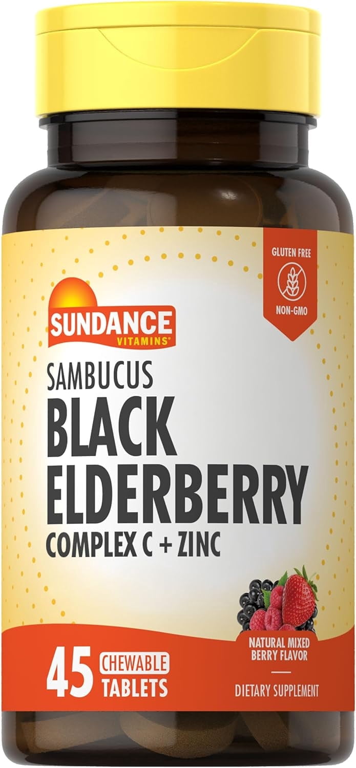 Sambucus Black Elderberry Complex | With Vitamin C and Zinc | 45 ...