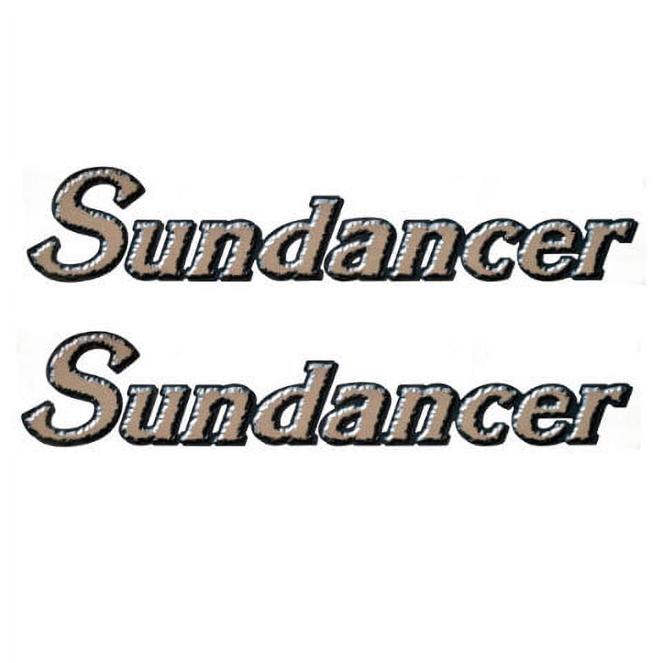 Sundancer Boat Brand Decal 1380080 | OEM Brown Black White 26 Inch 2PC ...