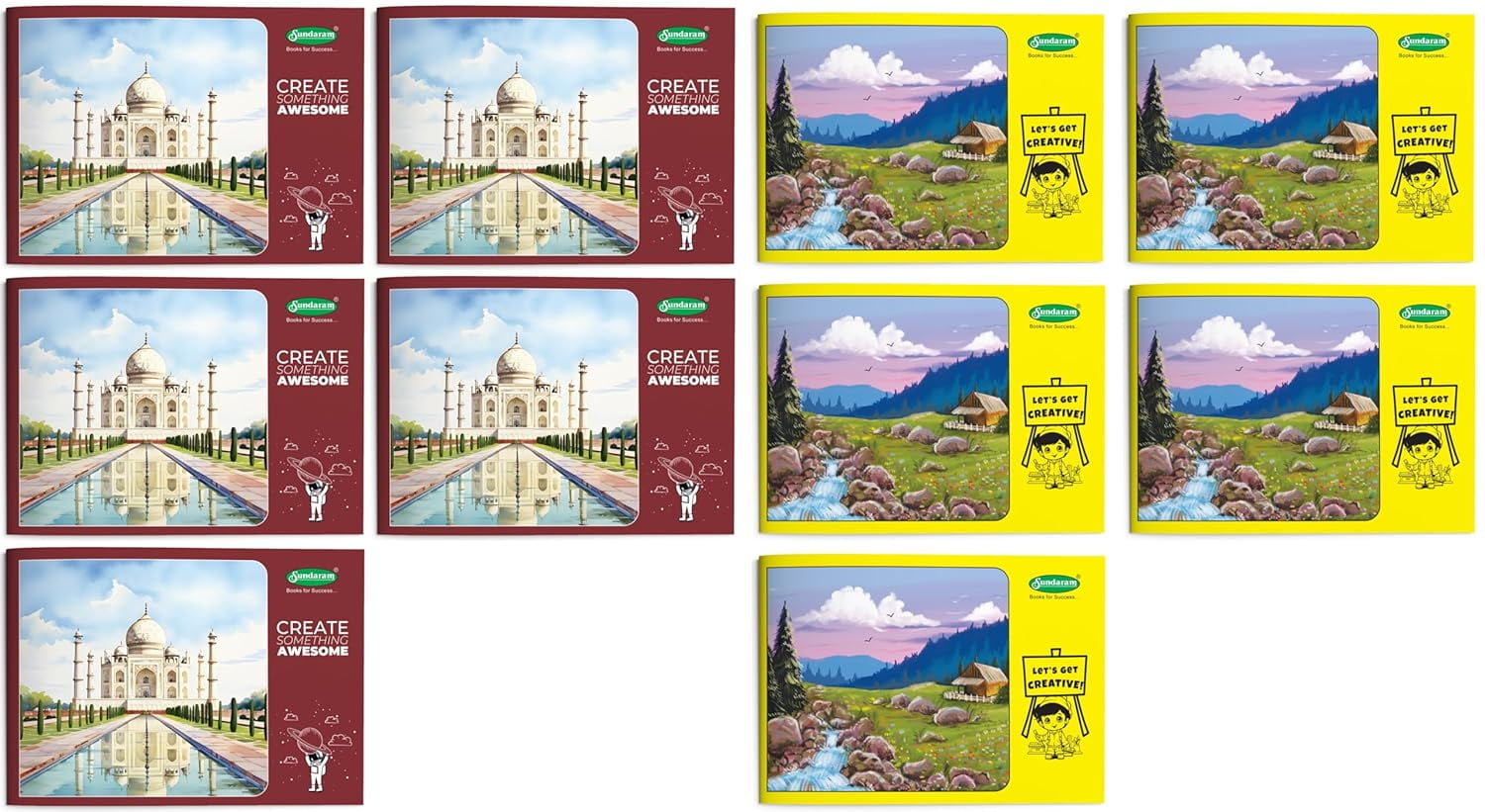 Sundaram Drawing Collection Drawing Book 4A Jumbo Brown 36 Pages D6 ...