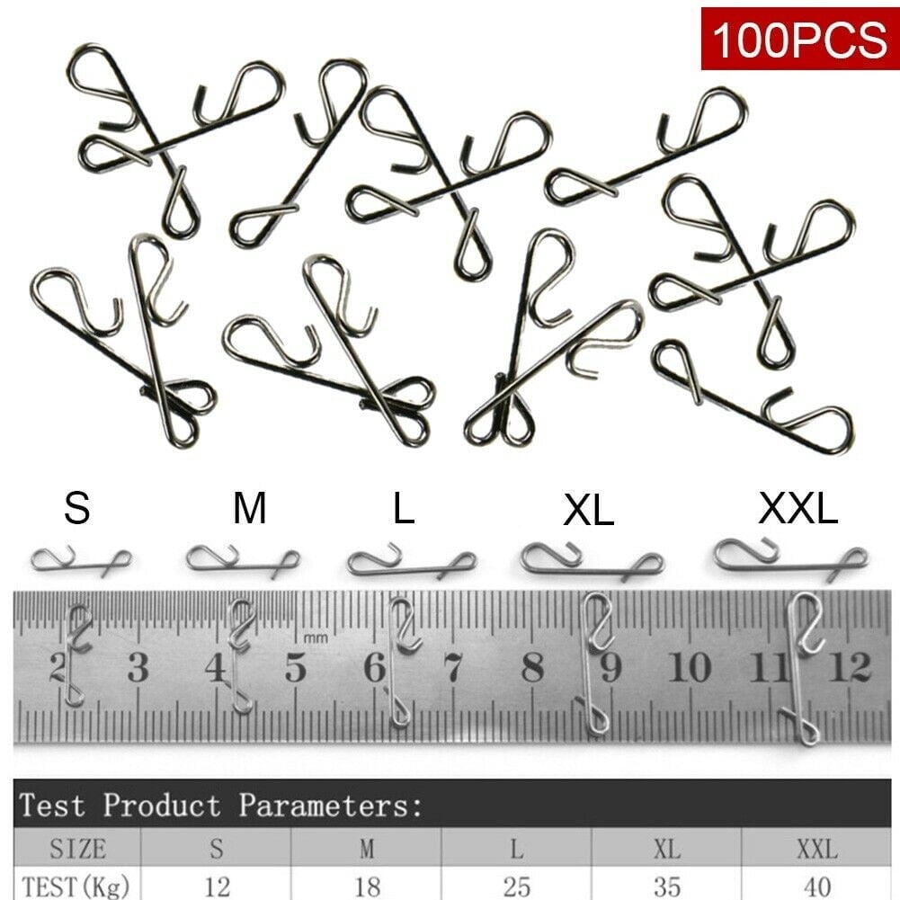 Sunday 100*No Knot-Knotless Connector Knotenlos-Cord Line Hook ...