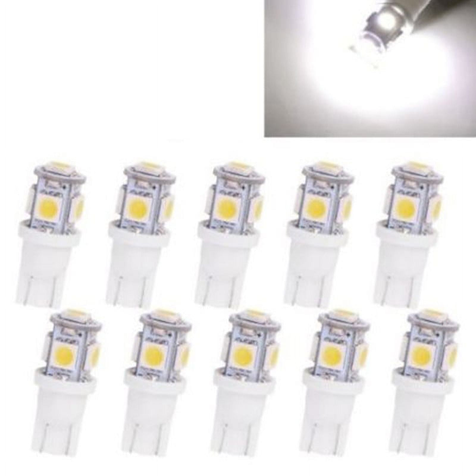 Sunday 10Pack Wedge T10 1w Bulb 360deg LED for Malibu 12V AC/DC Landscape Light- Pure White ...