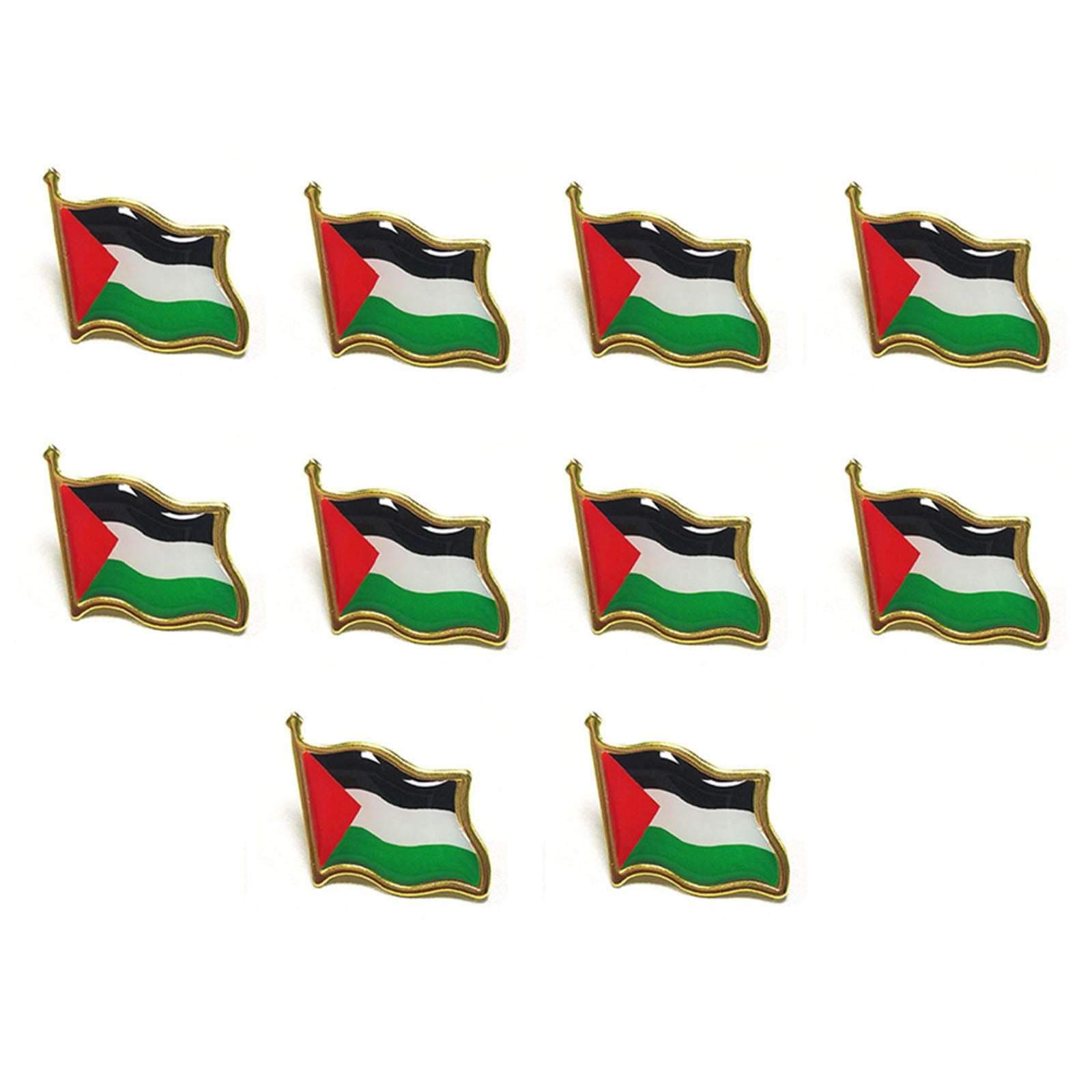 Sunday 10pcs Palestine Palestinian Flag Pin Badge Lapel Palestine ...