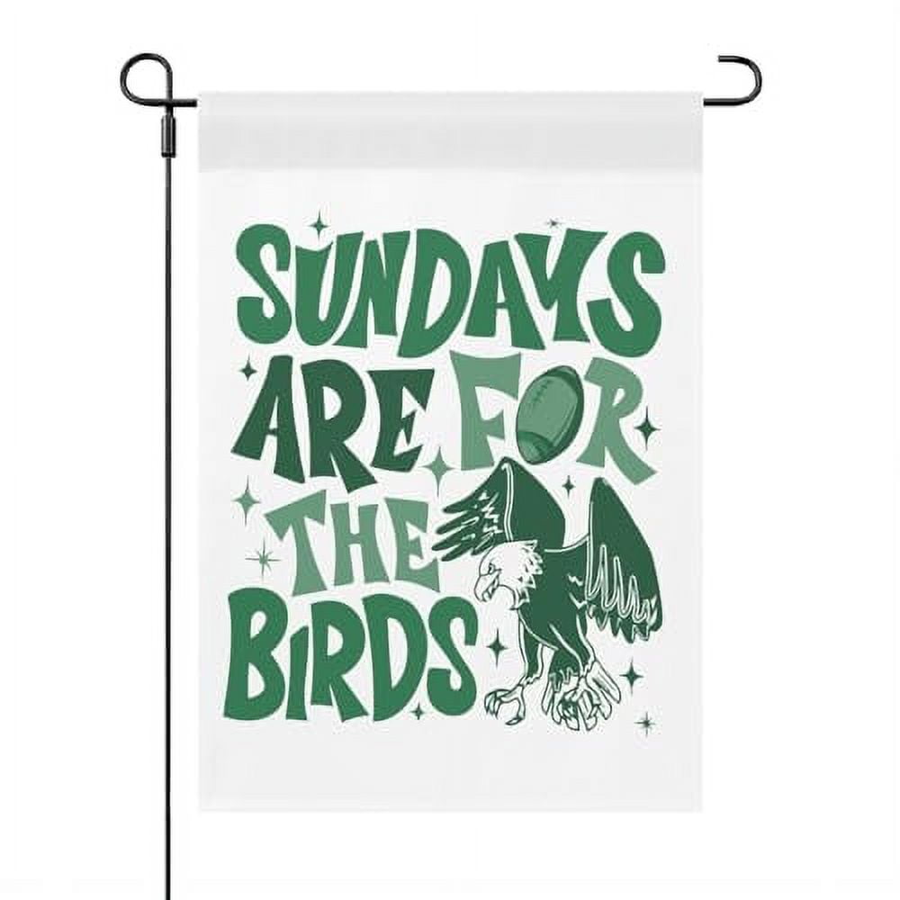 Sunday Are For The Birds House Flag Double SidedHumorous Outdoor Flags ...