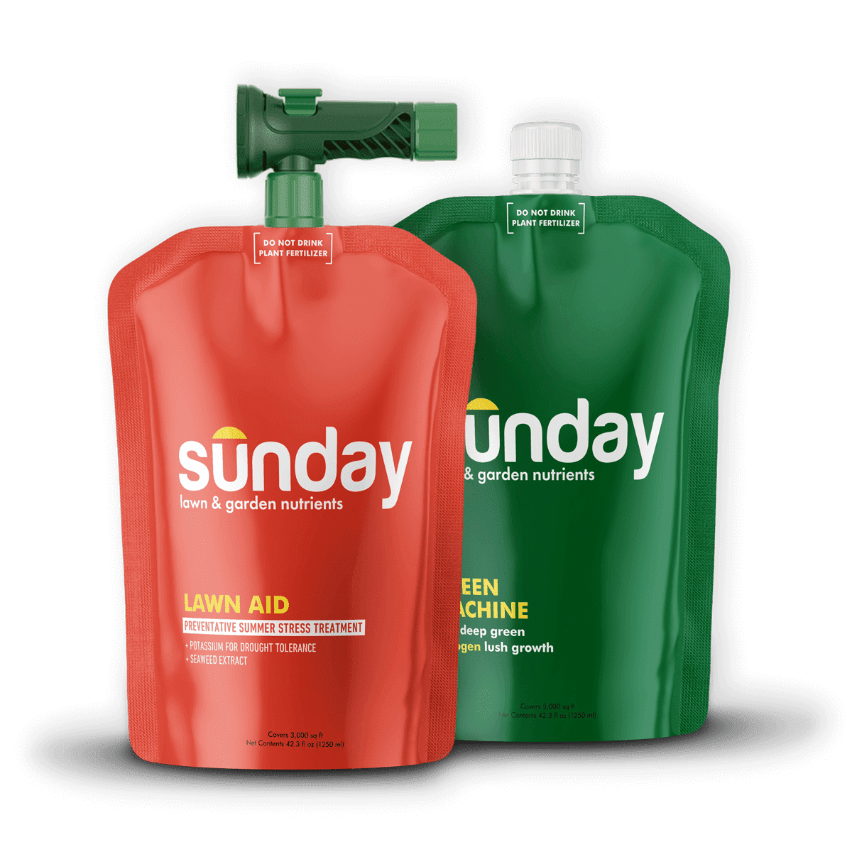 Sunday Beat the Heat Lawn Kit, Lawn Aid and Green Machine, 5,000 sq. ft ...