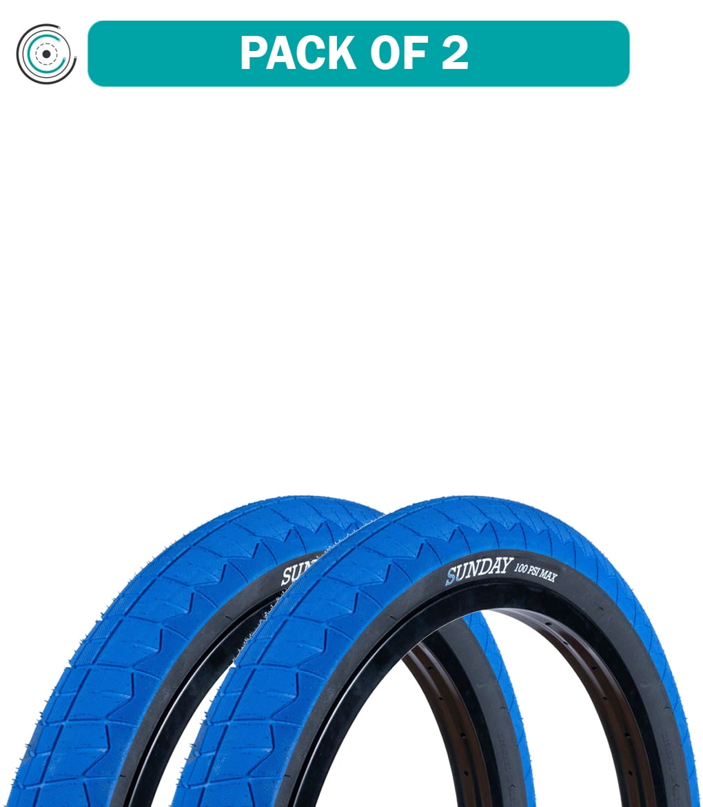 Sunday Current V2 Tire - 20 x 2.4, Clincher, Wire, Blue/Black - Walmart.com