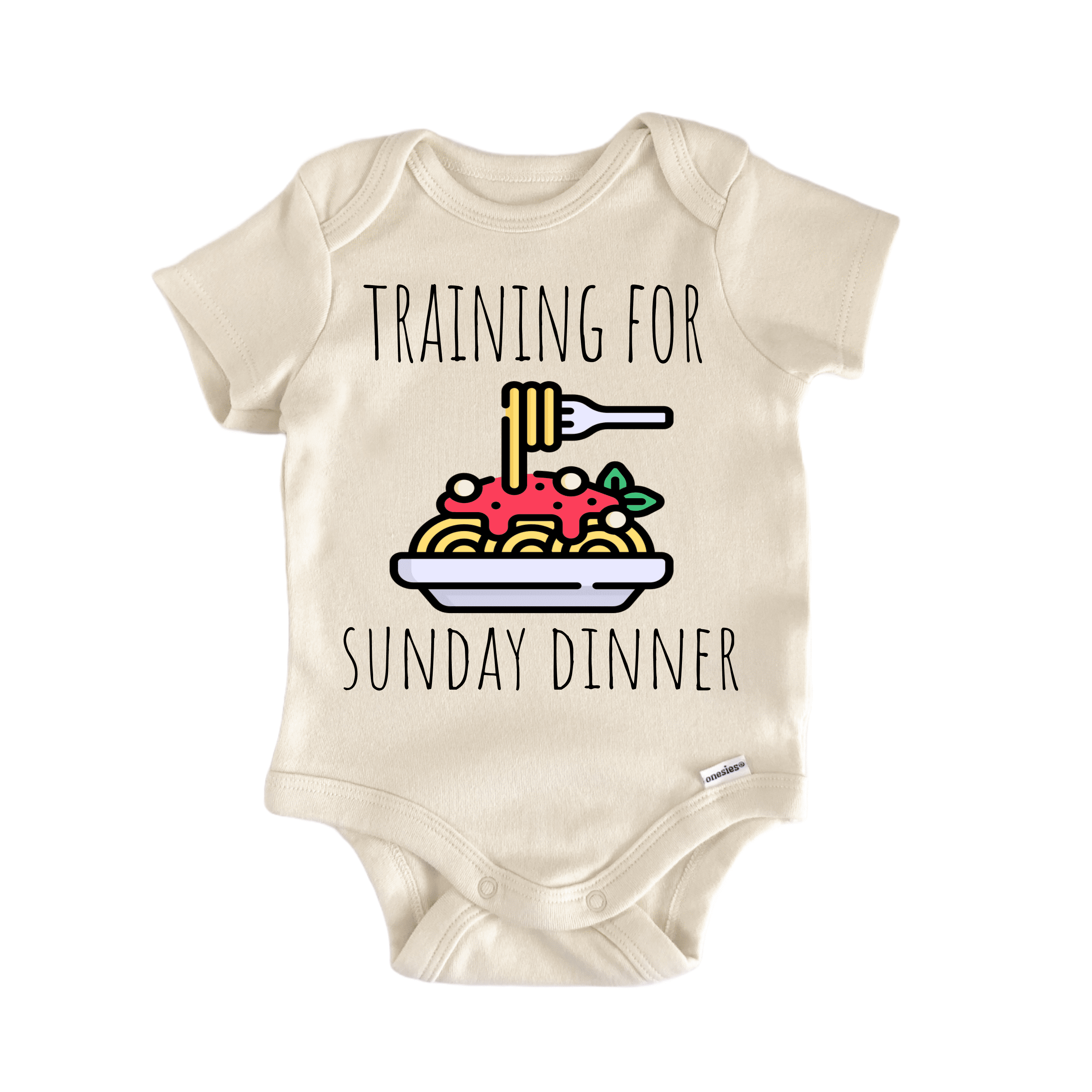 Sunday Dinner Italian Newborn Baby Bodysuit - Walmart.com