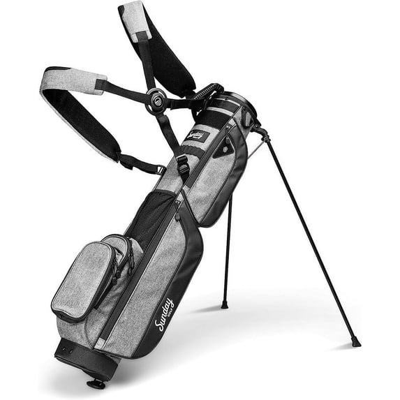 Sunday Golf, Golf Bag, Loma XL, Heather Gray with Valuables Pocket ...