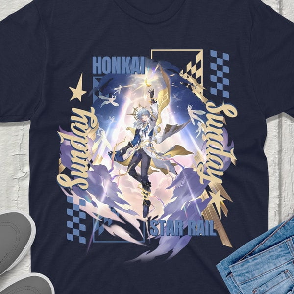 Sunday Honkai Star Rail T-Shirt Vintage Streetwear anime Apparel ...